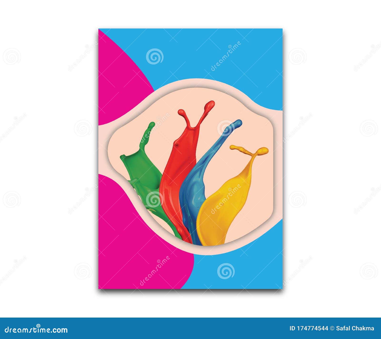 Eye Catching Flyer or Poster Cover Design. Vector with Print Ready ...