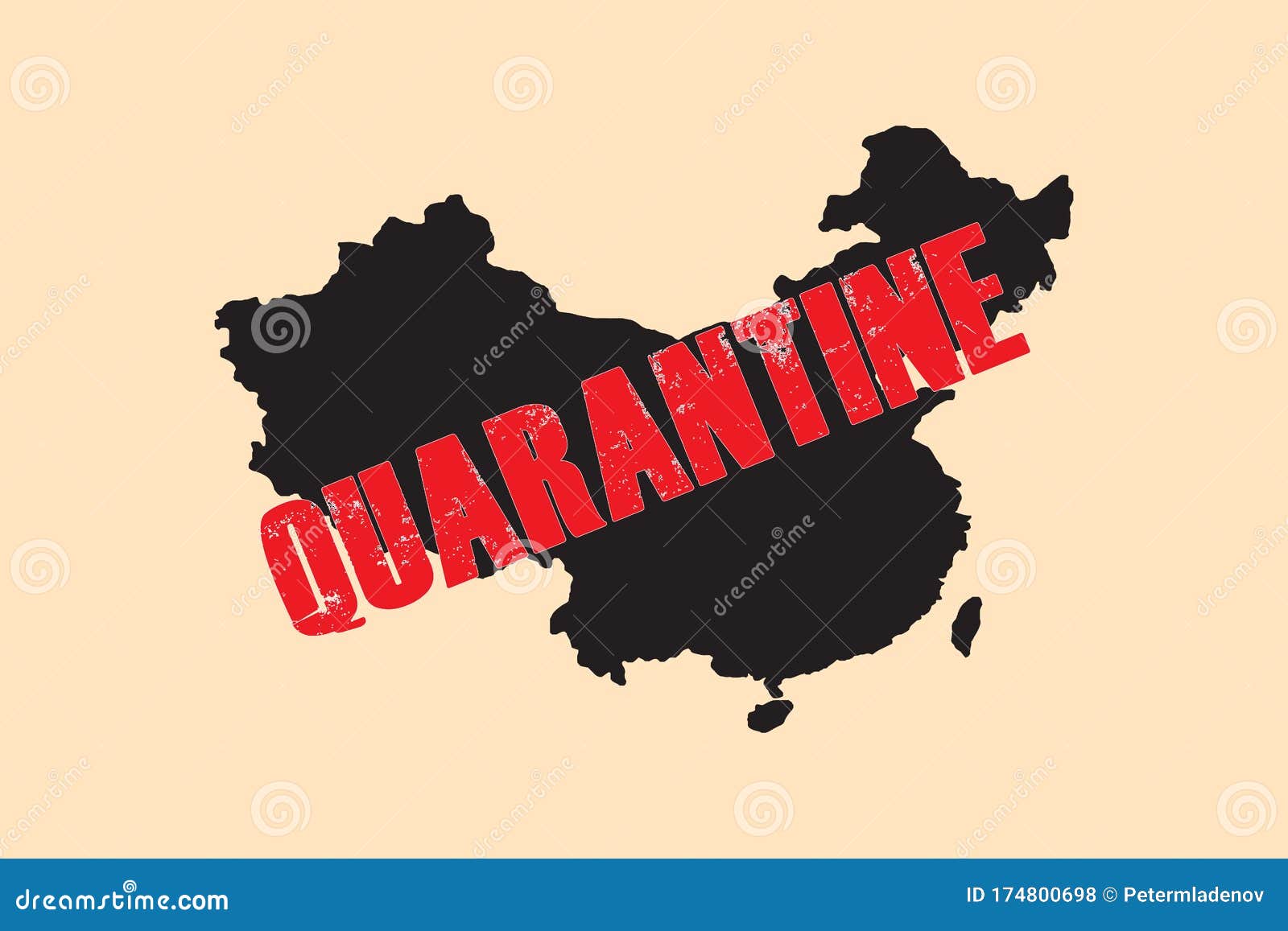 China Map From Black Isolines Or Level Line Geographic Topographic Map ...