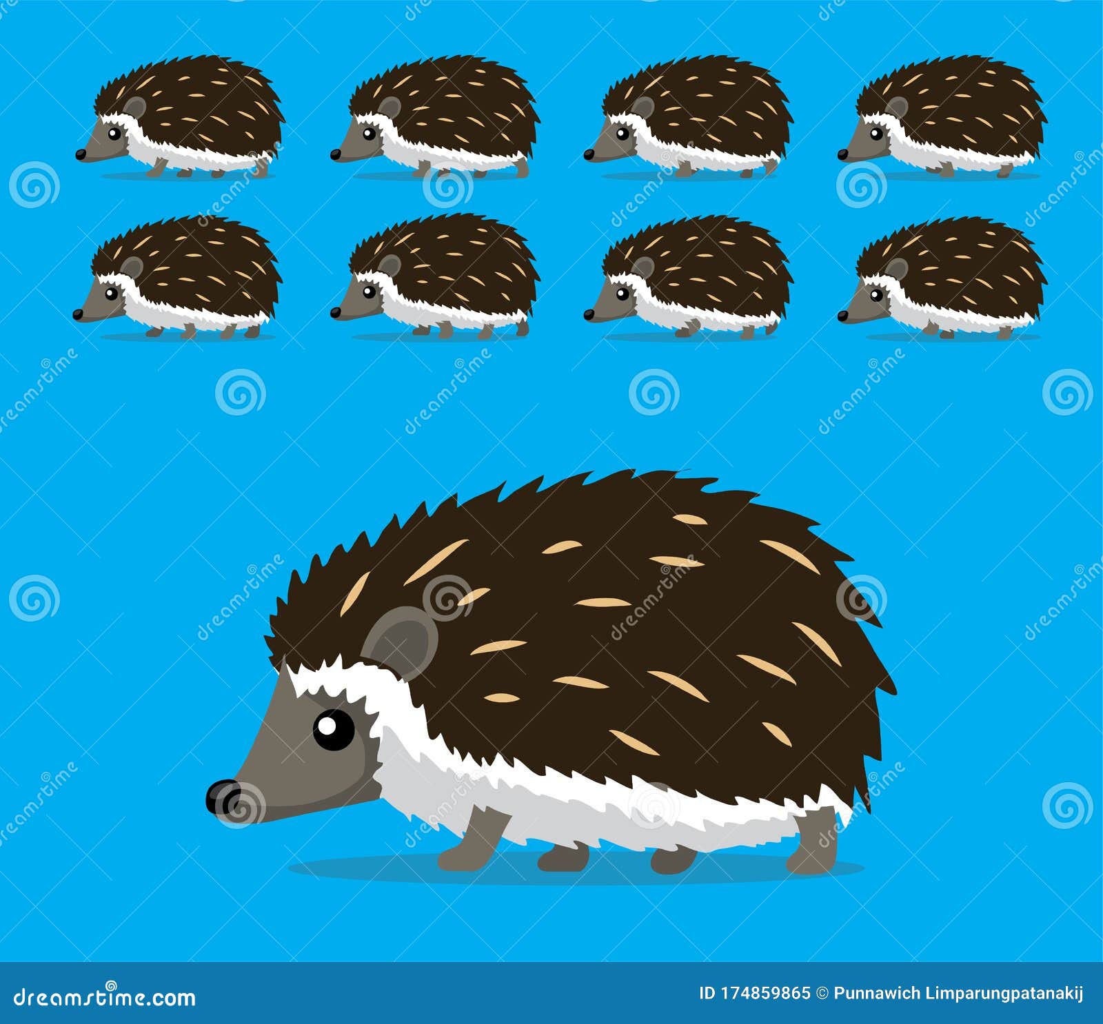Animal Animation Sequence Dog Sprocker Spaniel Cartoon Vector ...