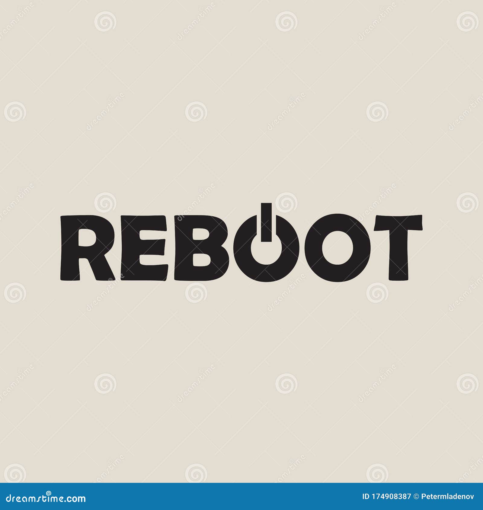 Reboot - Typography Graphic Design for T-shirt Graphics, Banner ...