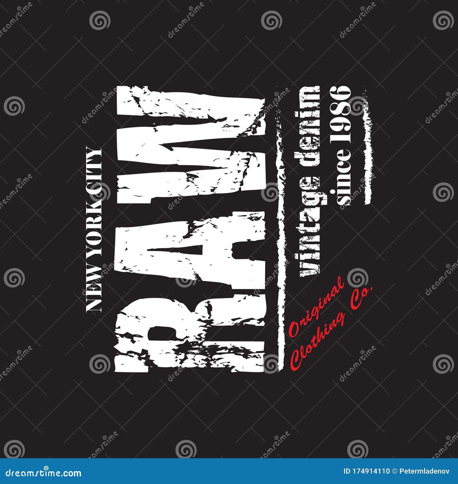 RAW - Vector Illustration Design for Banner, T Shirt Graphics, Fashion ...