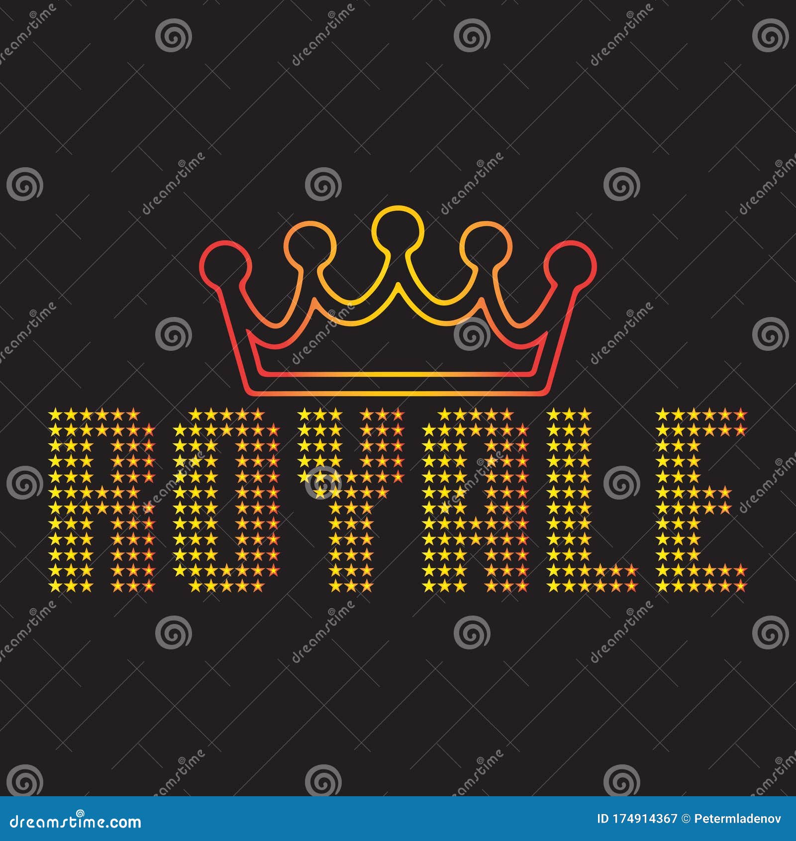 Royale - Vector Illustration Design for Banner, T Shirt Graphics ...