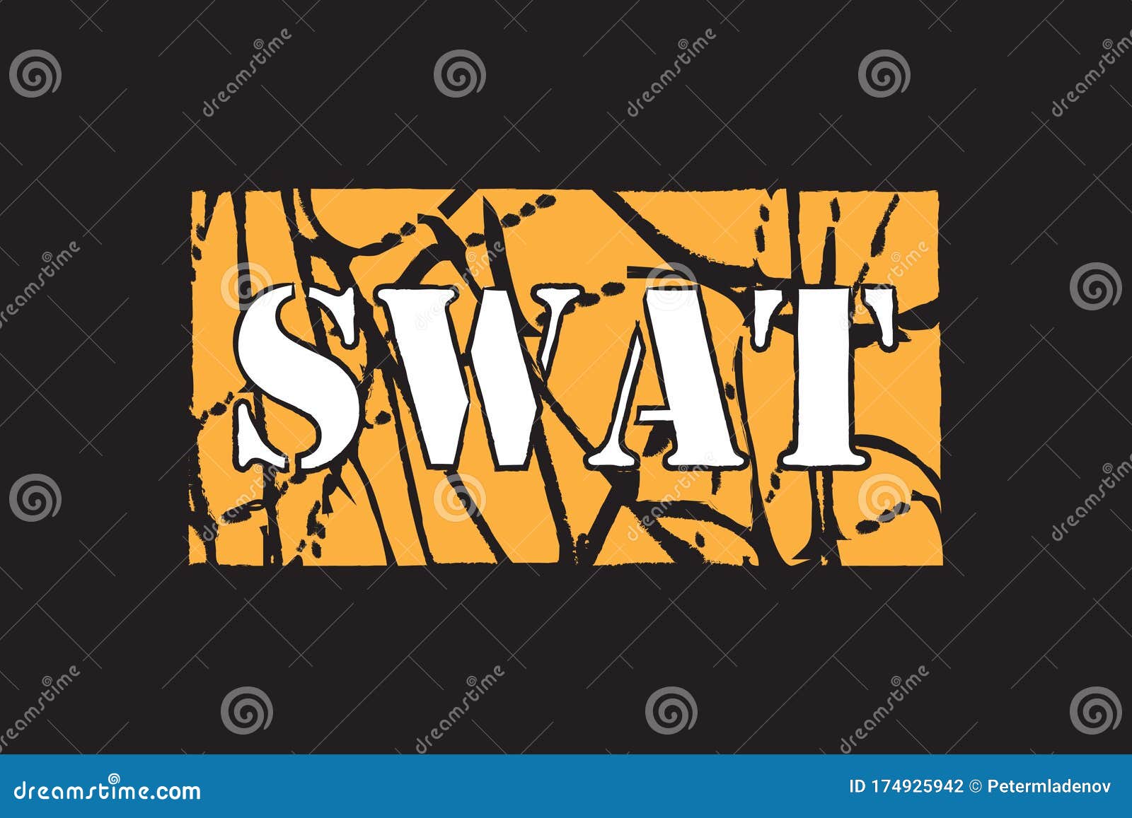 Swat - Vector Illustration Design for Banner, T-shirt Graphics, Fashion ...