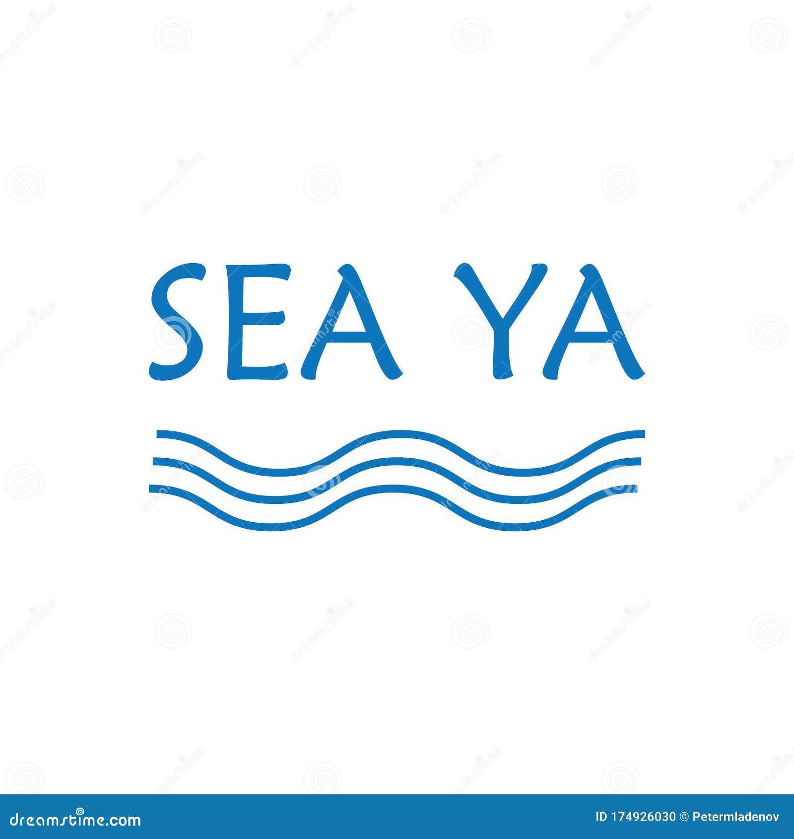 Sea Ya - Vector Illustration Design for Banner, T Shirt Graphics ...