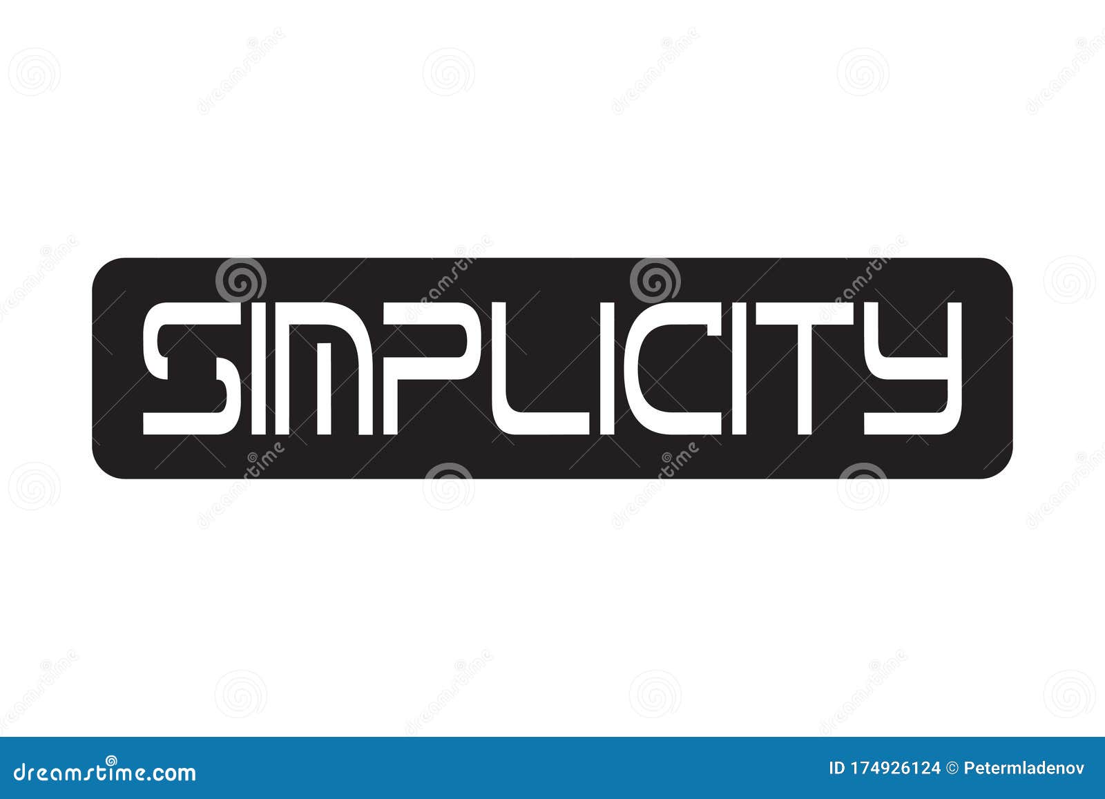 Simplicity - Vector Illustration Design for Banner, Stamp, T Shirt ...
