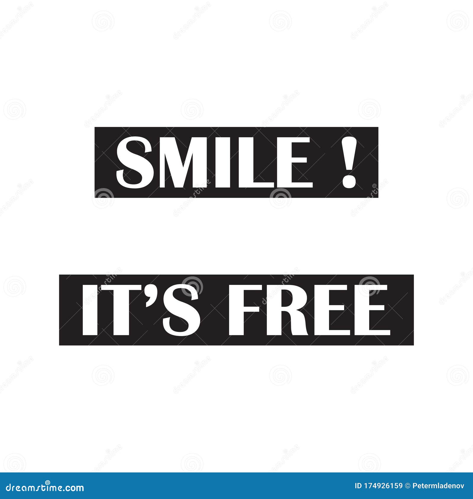 SMILE it`s Free - Vector Illustration Design for Banner, T Shirt ...