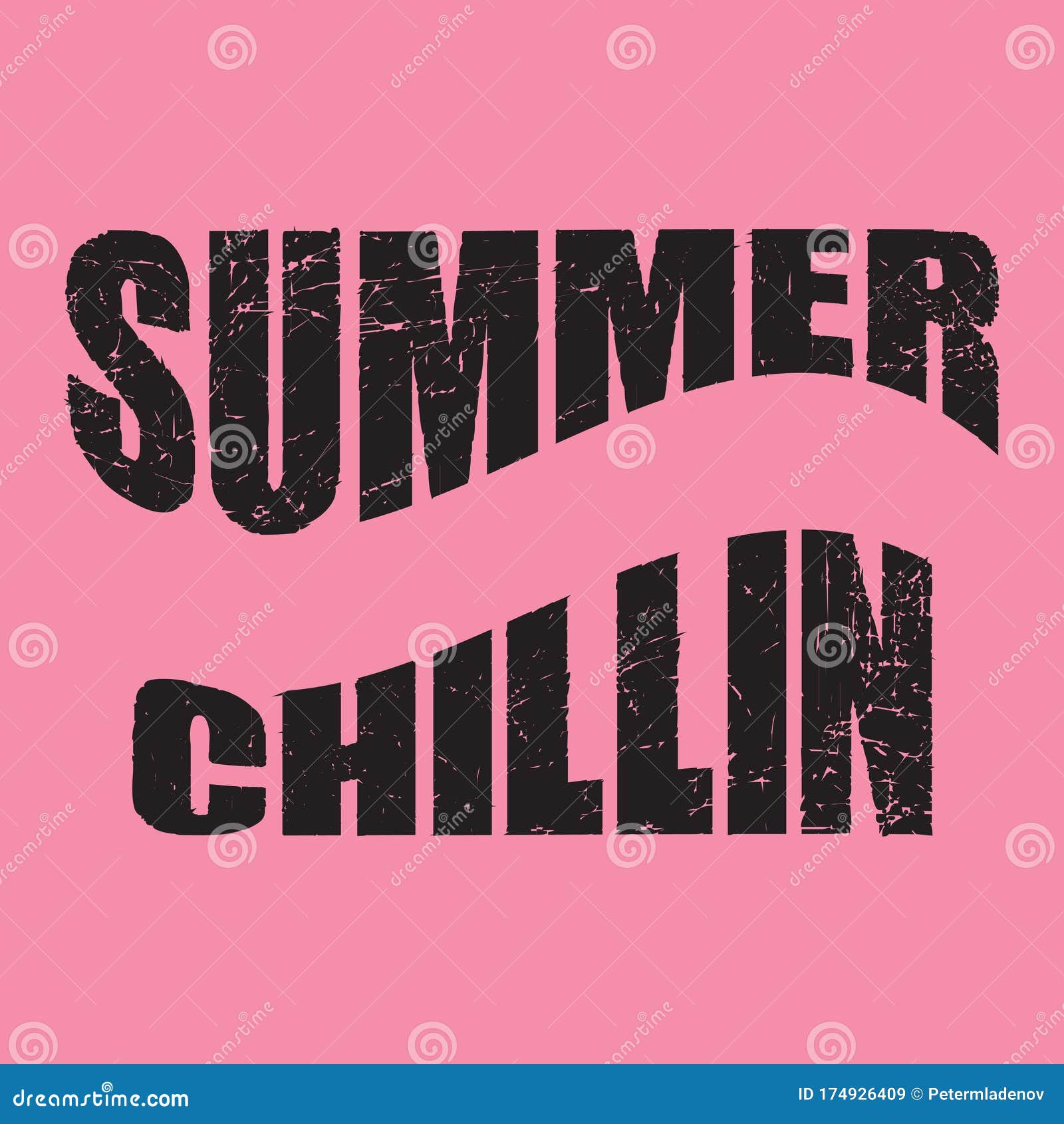 Summer Chillin - Vector Illustration Design for Poster, Textile, Banner ...