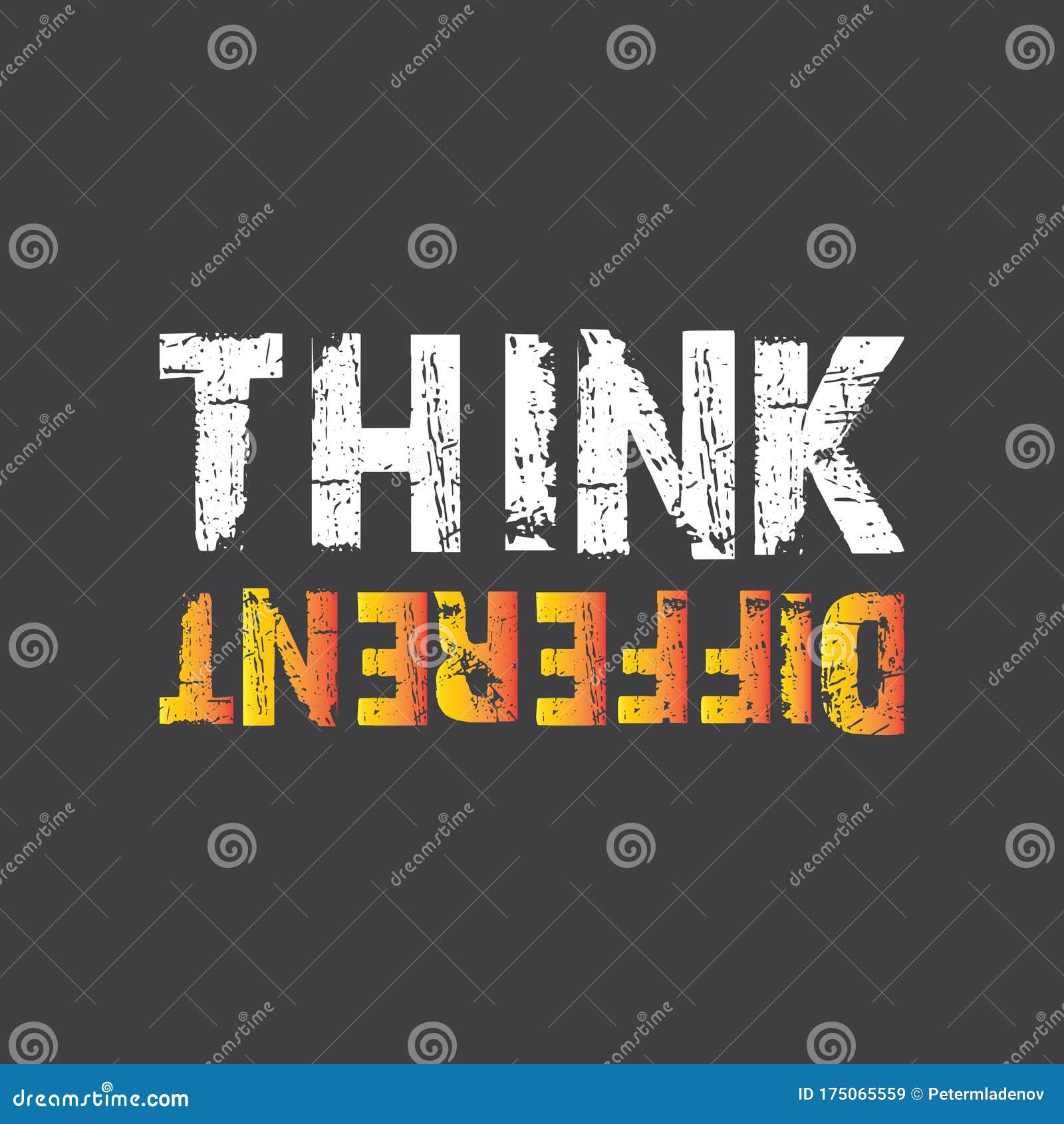 Think Different - Vector Illustration Design for Banner, T Shirt ...