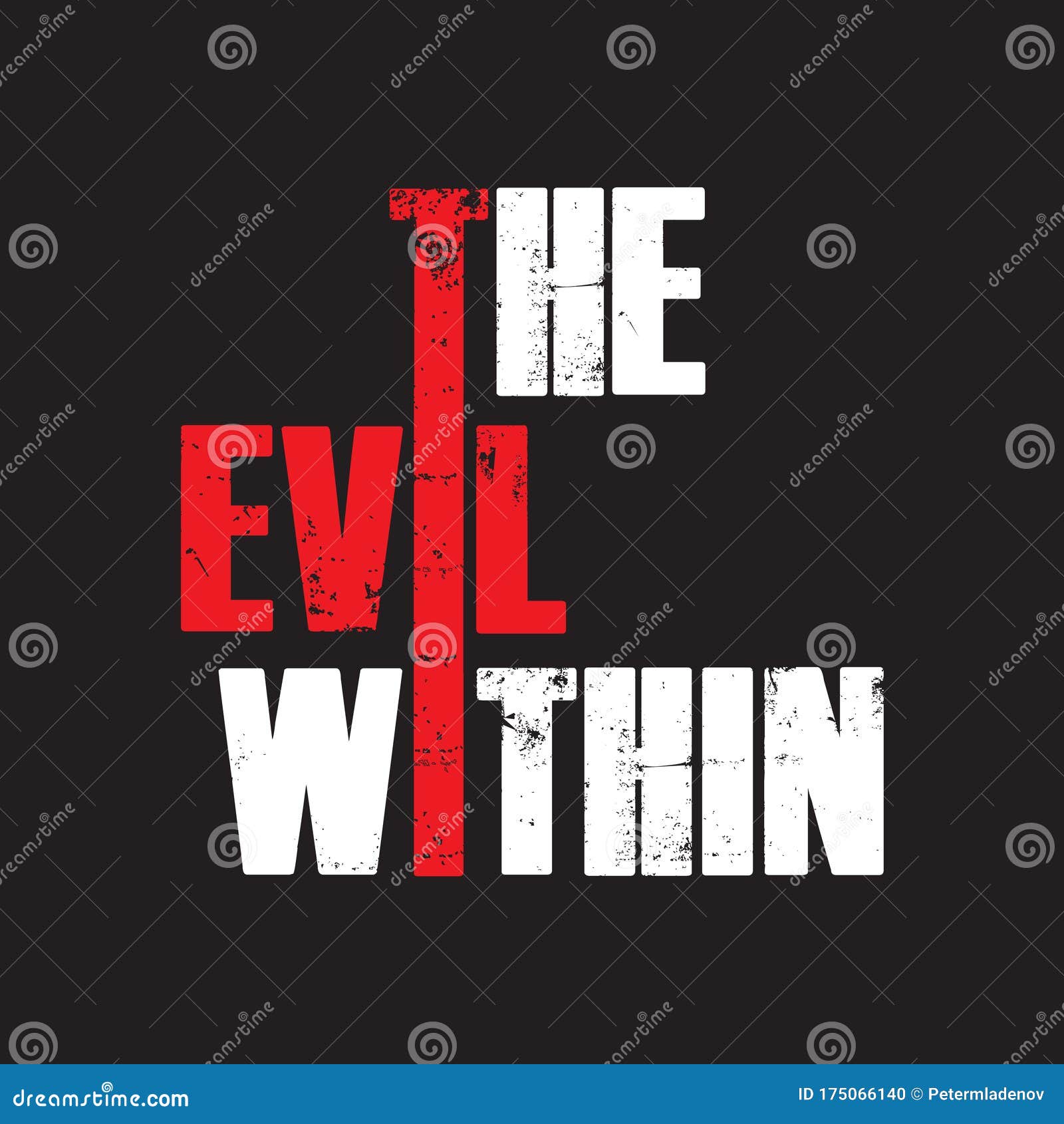 The Evil within - Vector Illustration Design for Banner, T Shirt ...