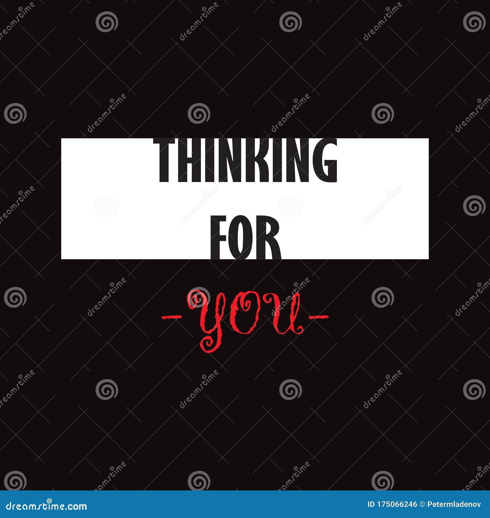 Thinking for You - Vector Illustration Design for Banner, T Shirt ...