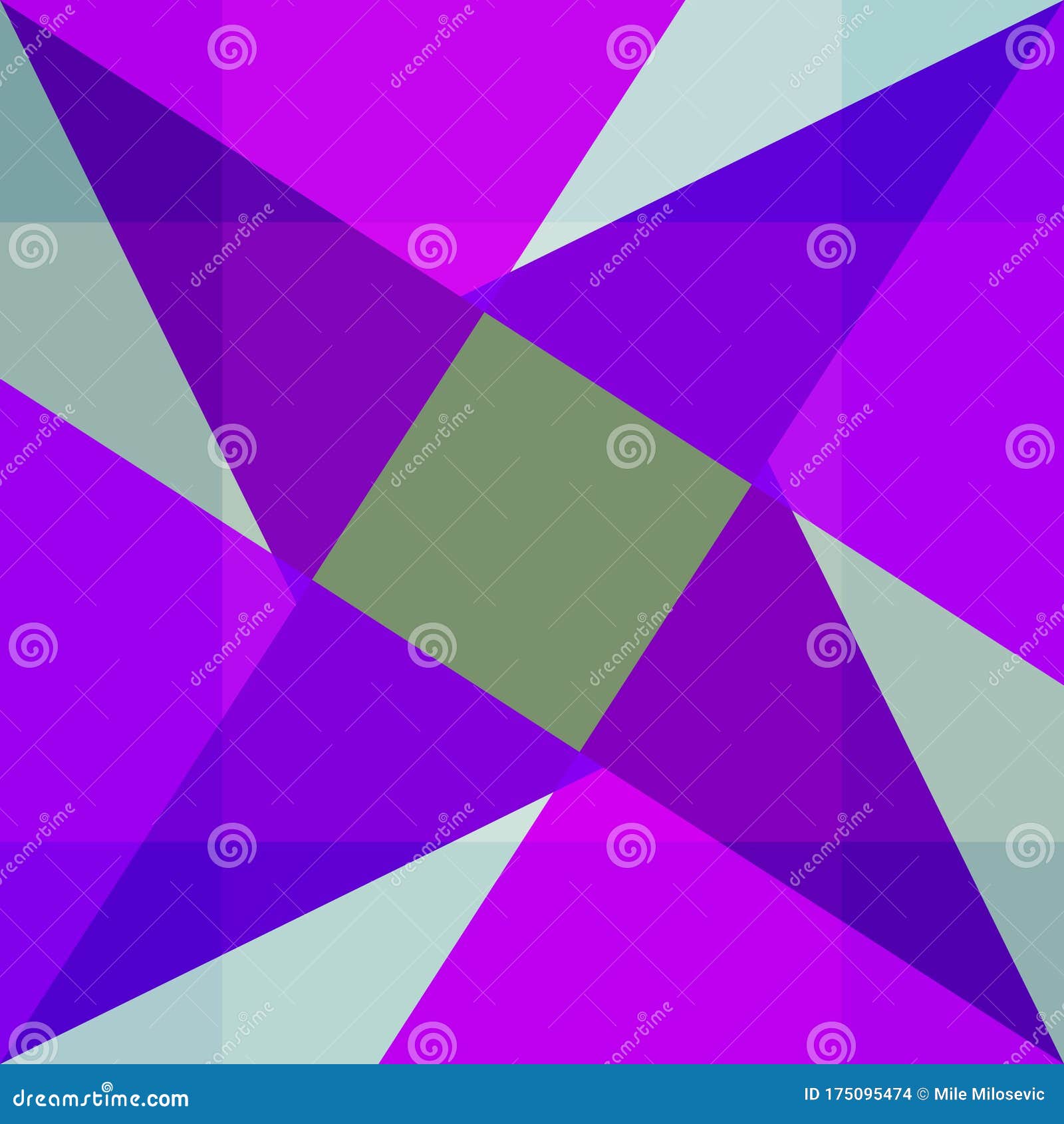Geometric Pattern with Bold Lines and Triangle. Abstract Triangle ...