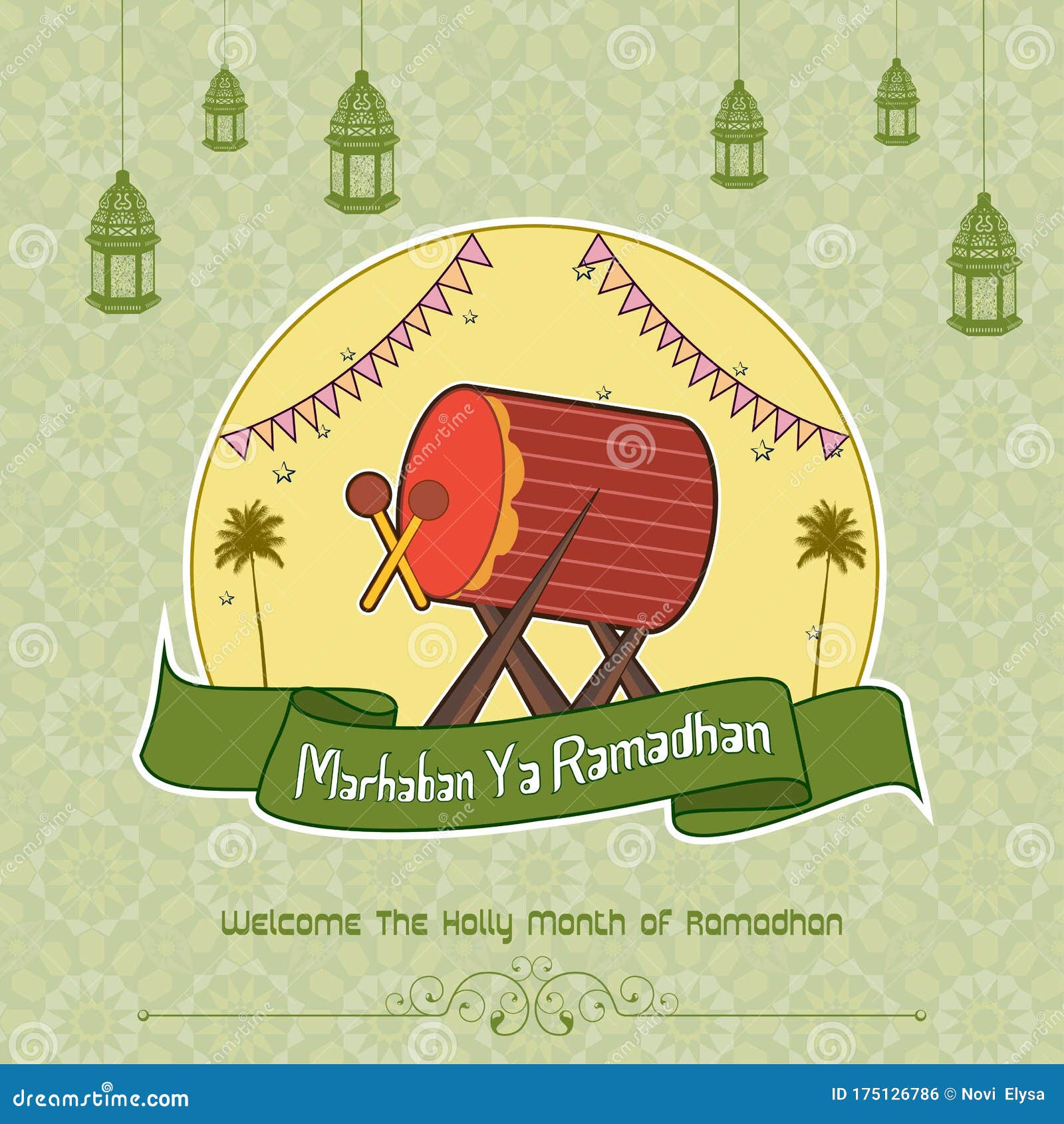 Bedug Or Beduk, Indonesia Traditional Drum And Stick At Transparent ...