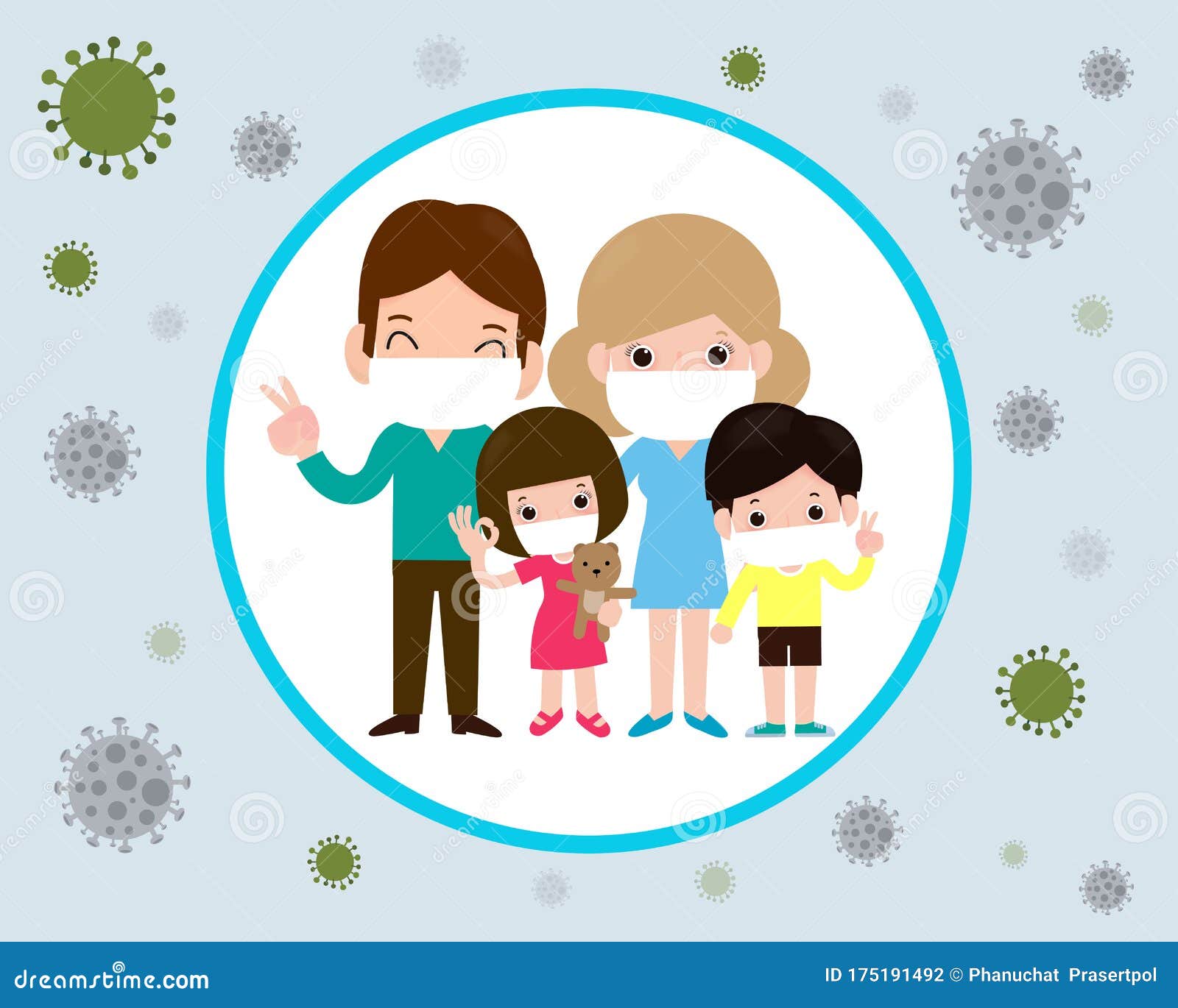 Covid-19 or Coronavirus 2019-nCoV Disease Prevention Concept with ...