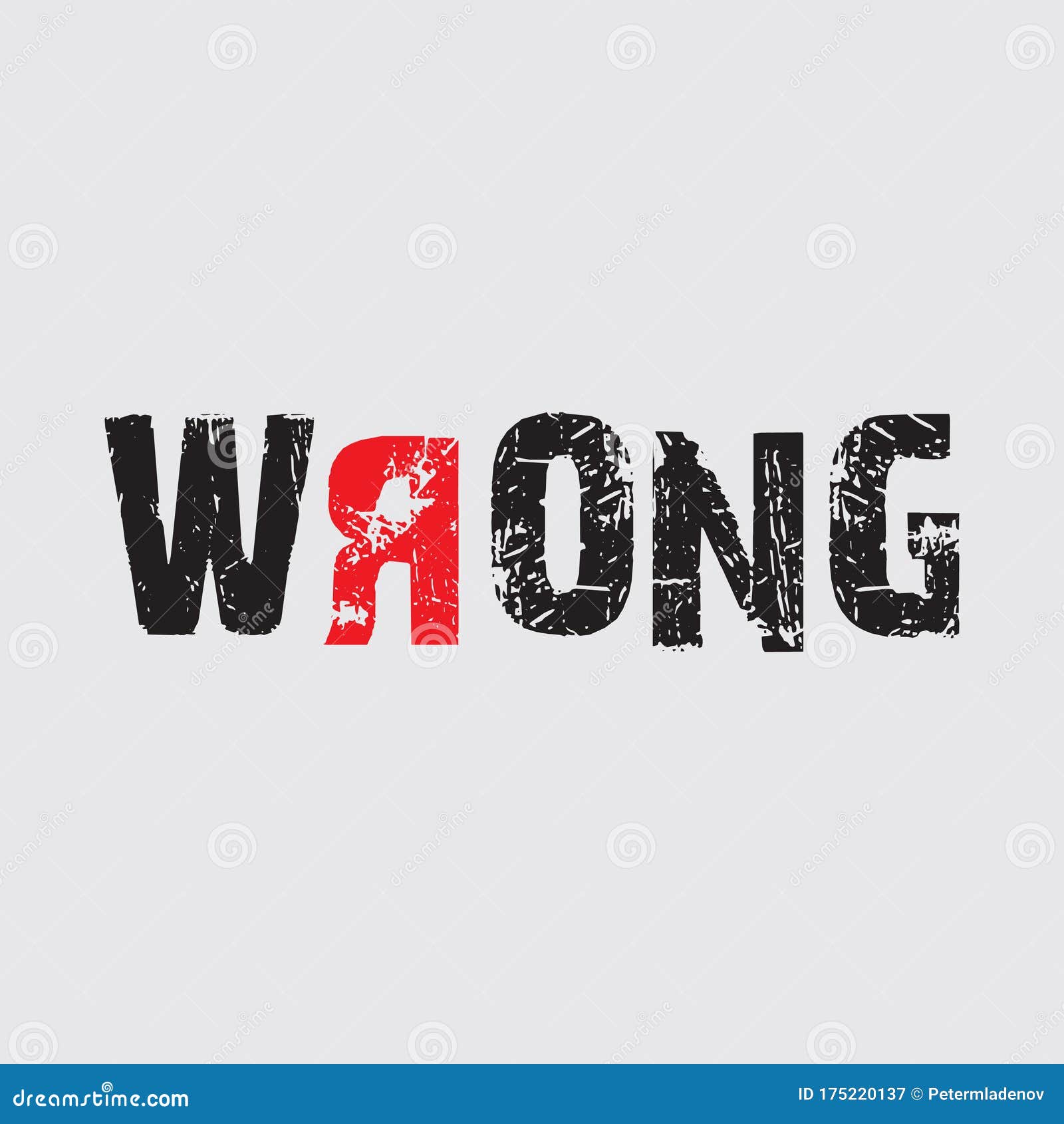 Wrong - Typography Graphic Design for T-shirt Graphics, Banner, Fashion ...