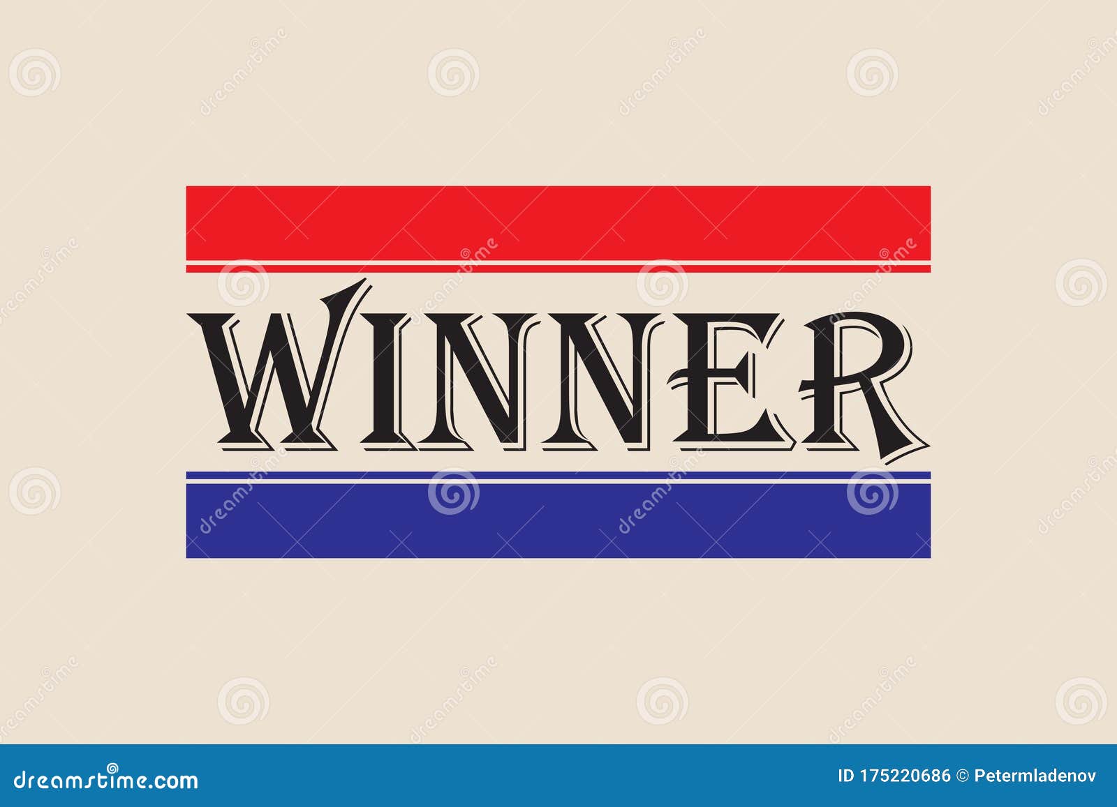Winner - Design for Banner, T-shirt Graphics, Fashion Prints, Slogan ...