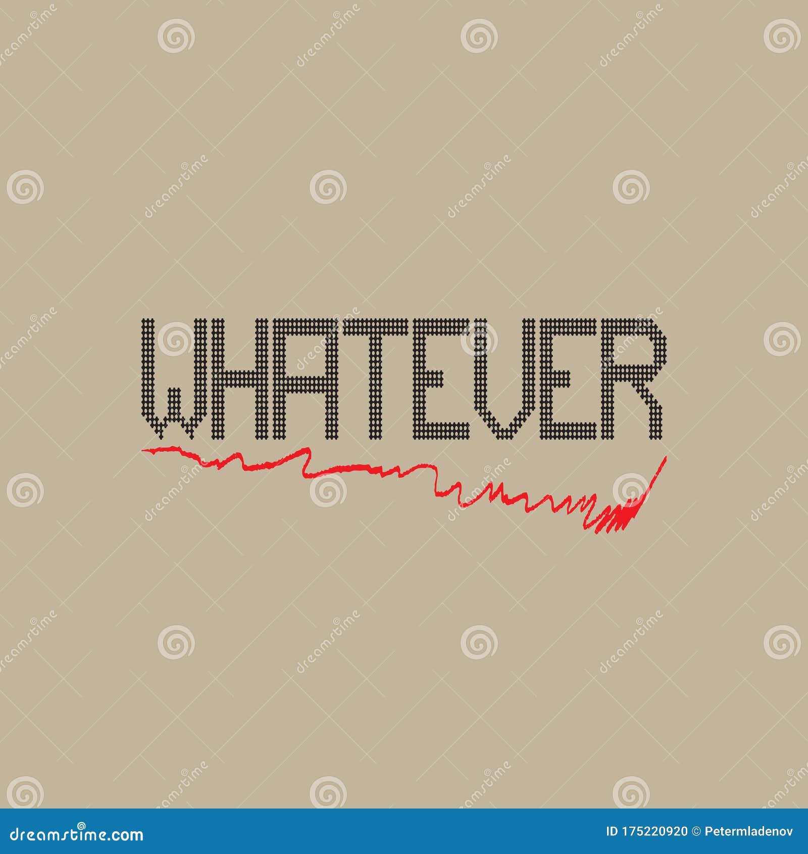 Whatever - Vector Illustration Design for Banner, T Shirt Graphics ...