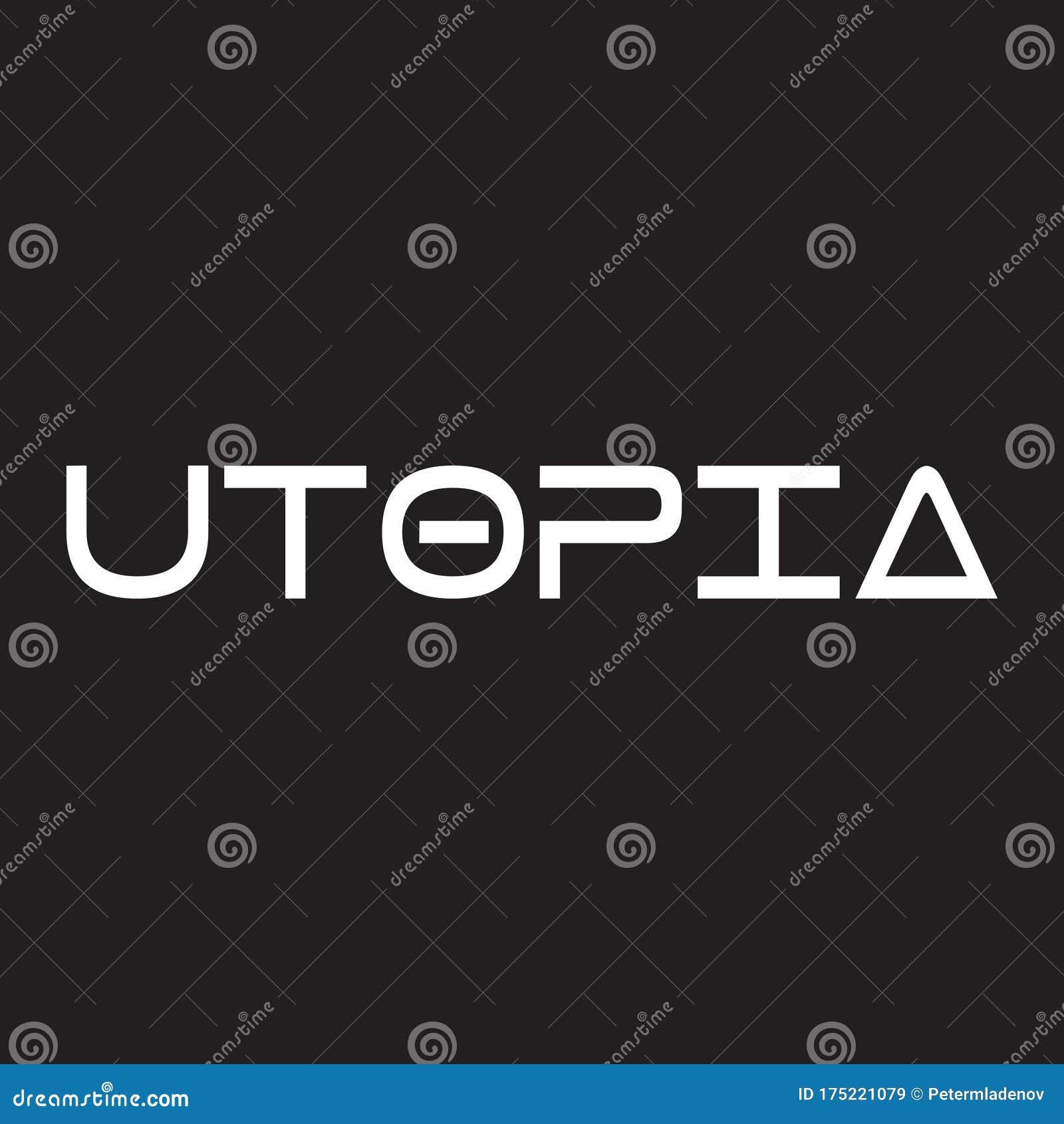 Utopia - Vector Illustration Design for Banner, T Shirt Graphics ...