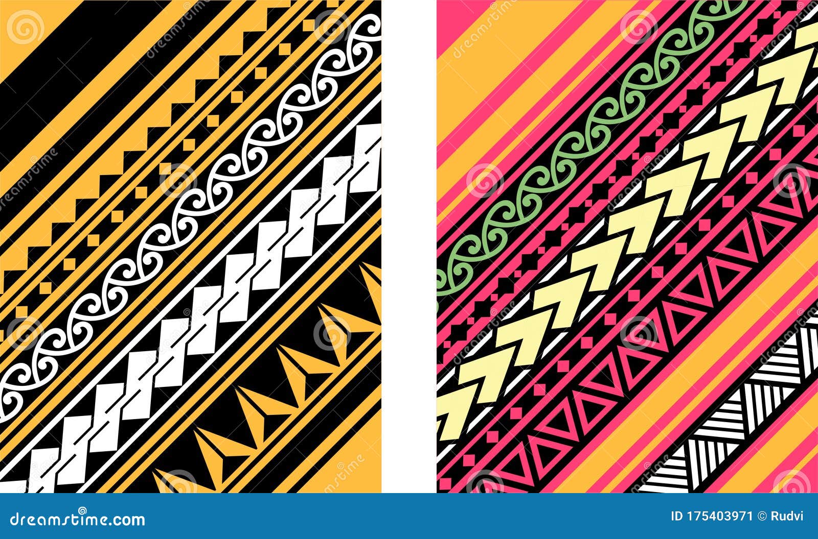 Samoan Digital Paper Vector, Polynesian Pattern Print, Pattern ...