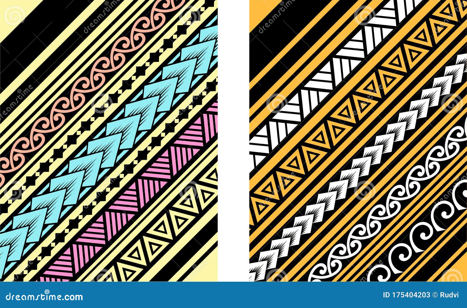 Samoan Digital Paper Vector, Polynesian Pattern Print, Pattern ...