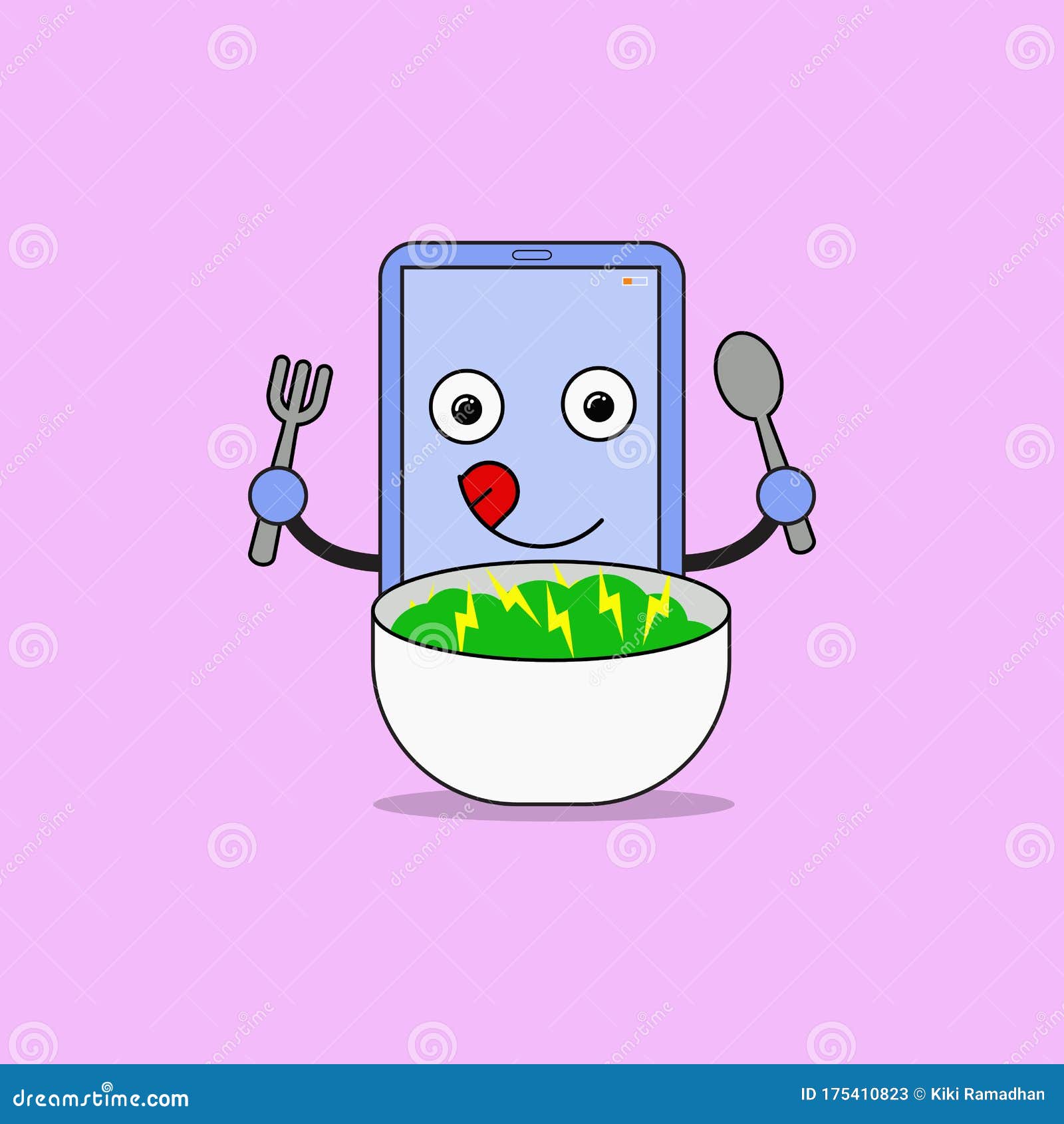 Gadget cartoon stock vector. Illustration of icon, happy - 175410823