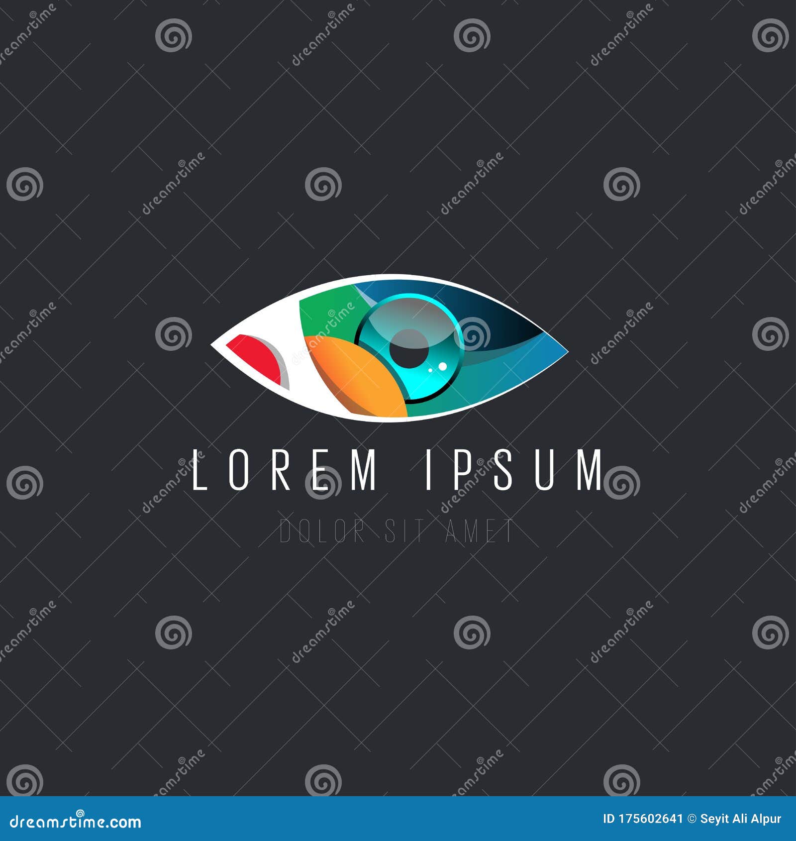Colored eye logo stock vector. Illustration of ophthalmology - 175602641
