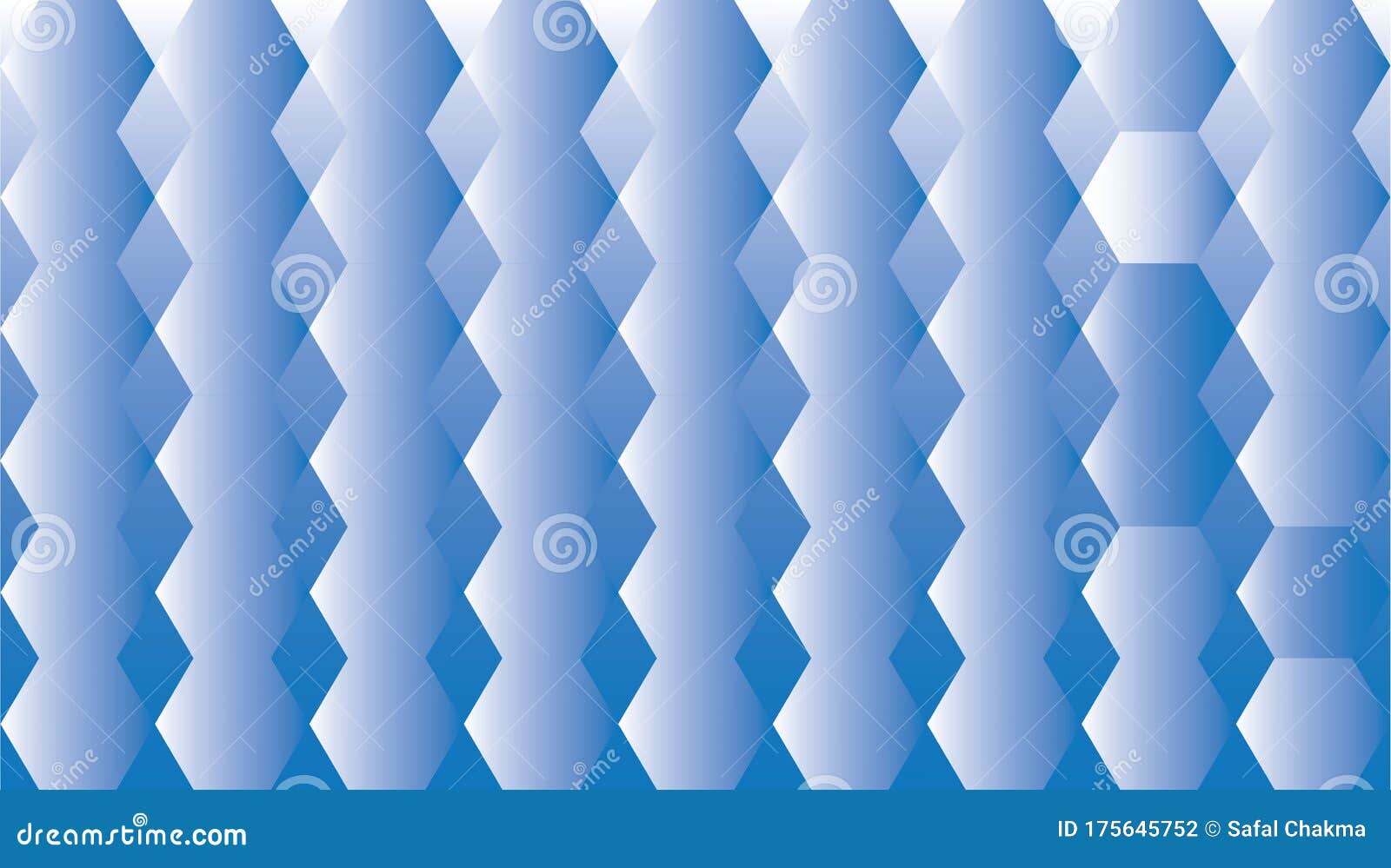 Blue Shine Abstract Hexagons Clean Background Illustration ...