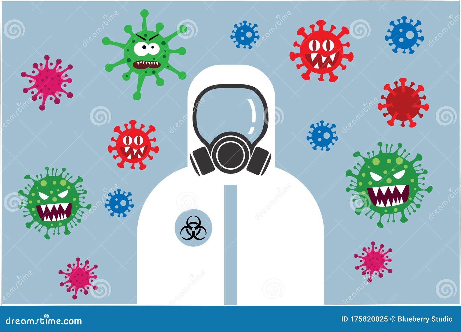Illustration of Doctors Against Corona Covid-19 Virus. Doctors Against ...