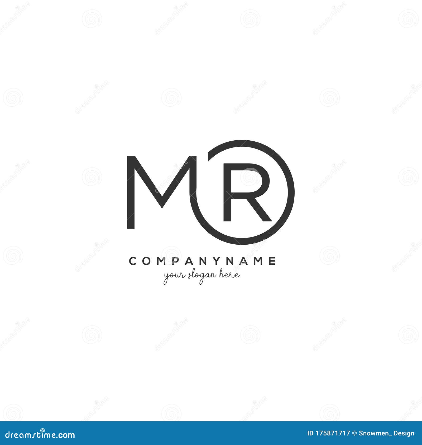 Initial Letter with Circle Combination. Stock Vector - Illustration of ...