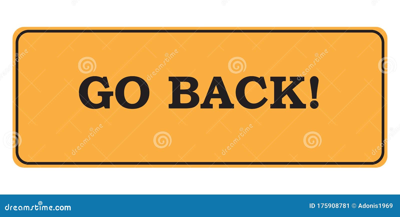 Go back traffic sign stock illustration. Illustration of roadside ...