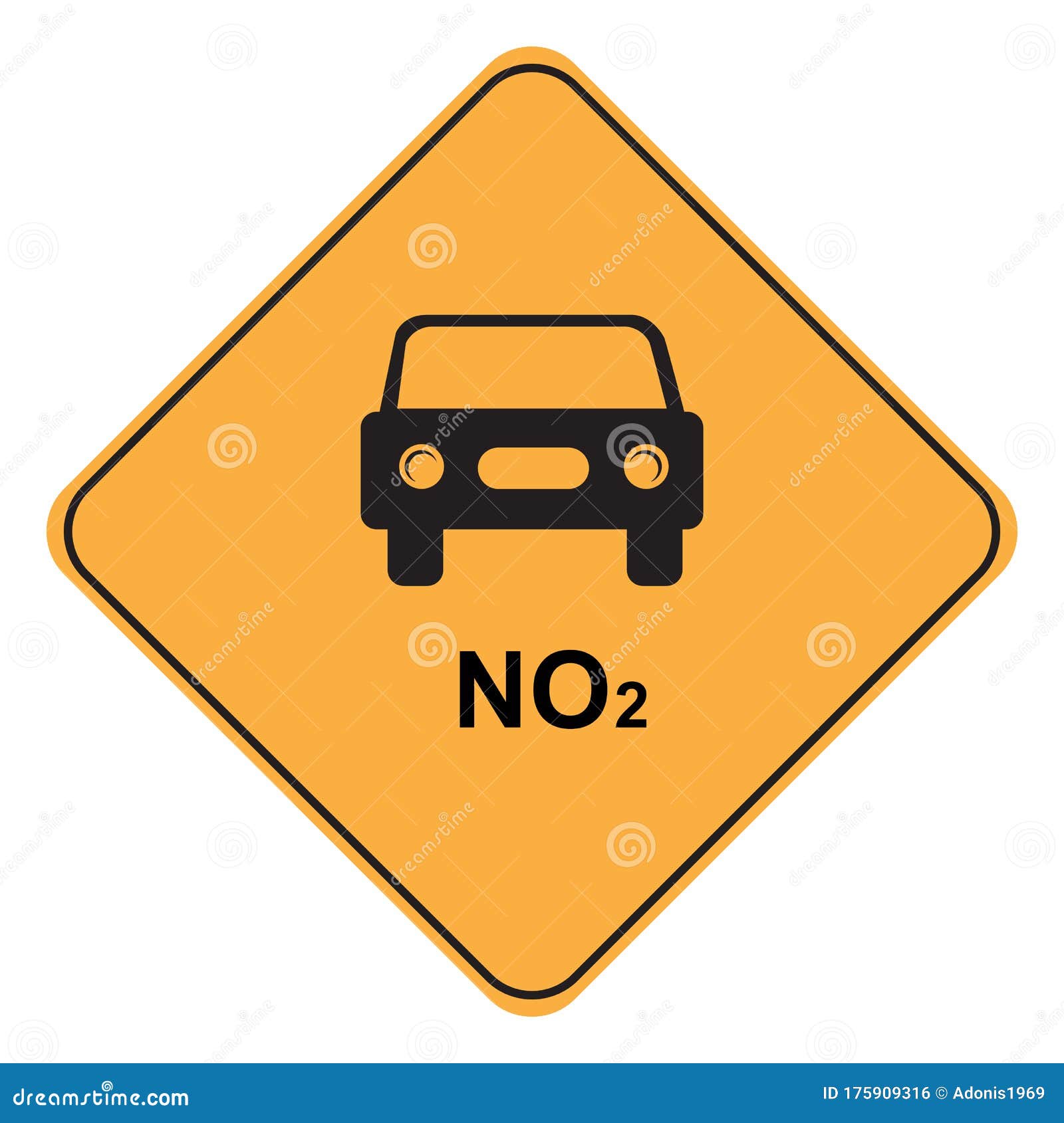Nitrogen traffic sign stock photo. Image of city, exclamation - 175909316