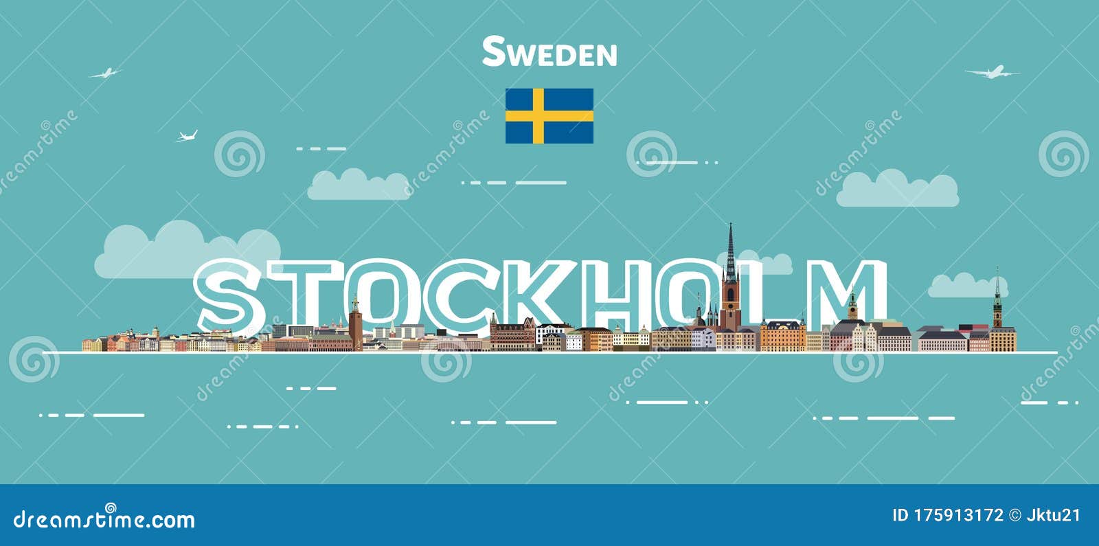 Stockholm Map Poster. Decorative Design Street Map Of Stockholm City ...