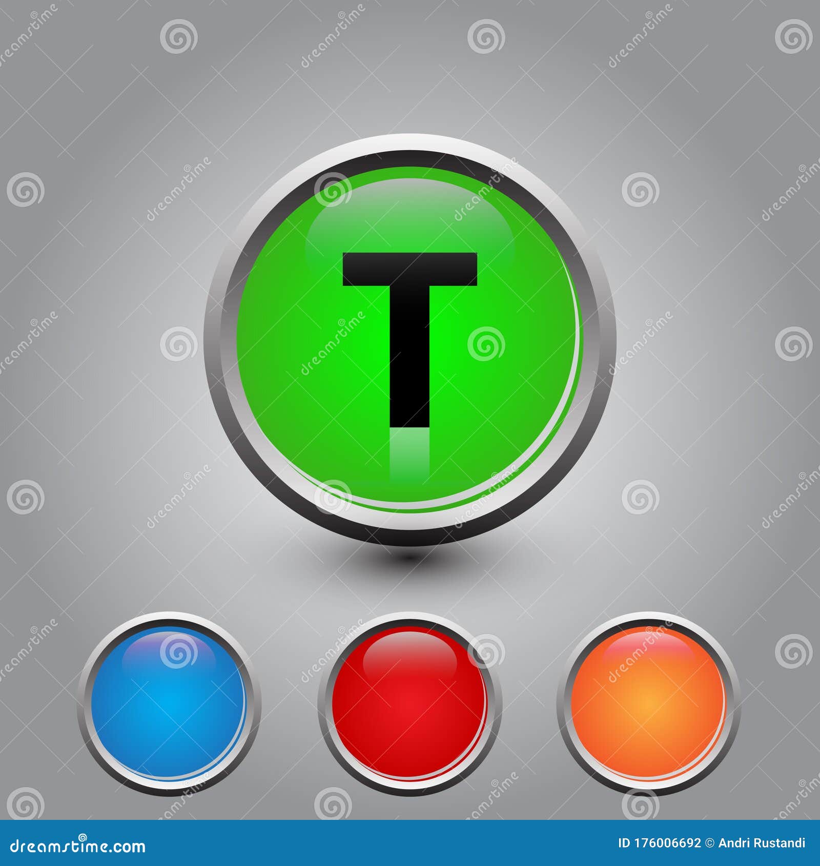 BUTTON ICON stock vector. Illustration of modern, player - 176006692