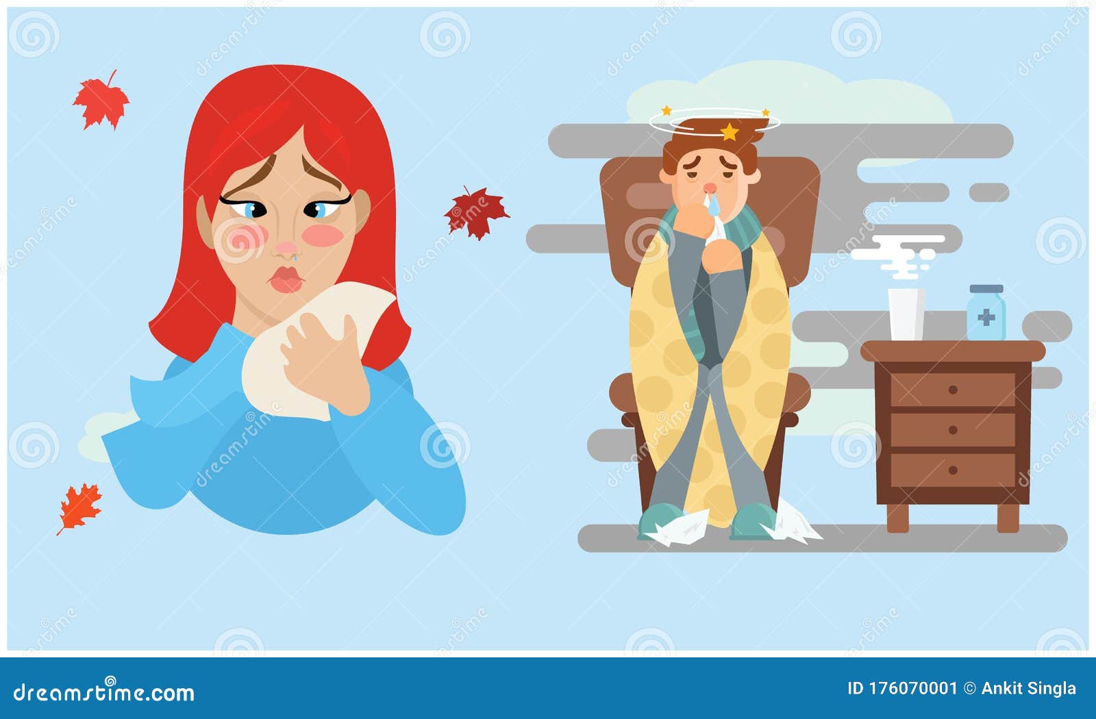 One Time Use Tissue To Be Used during Infection Stock Vector ...