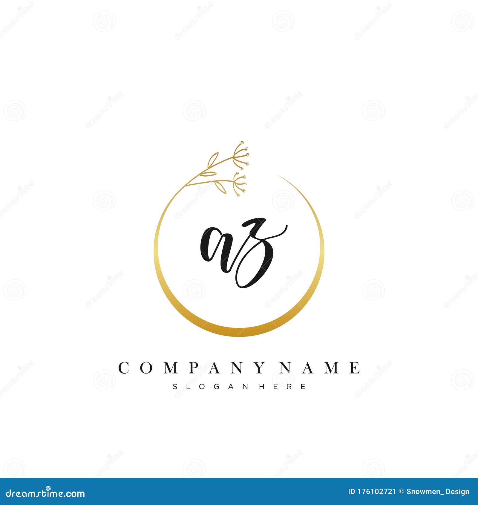 Initial Letter Handwriting Logo Hand Drawn Template Vector. Stock ...