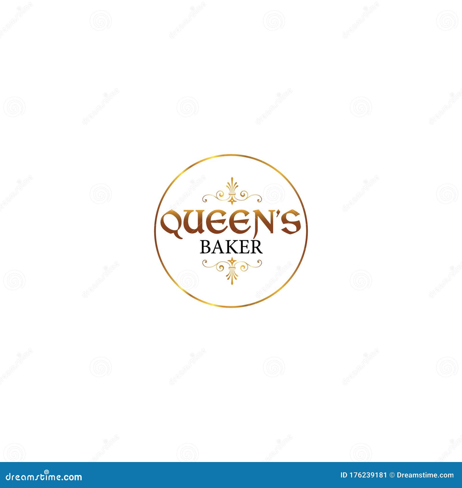 Bakers Logo Design - Queen`s Baker Stock Image - Image of business ...
