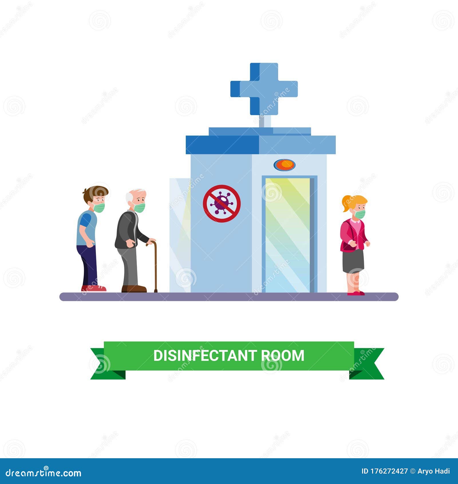 Disinfectant Room To Clean People from Virus and Bacteria, Disease ...