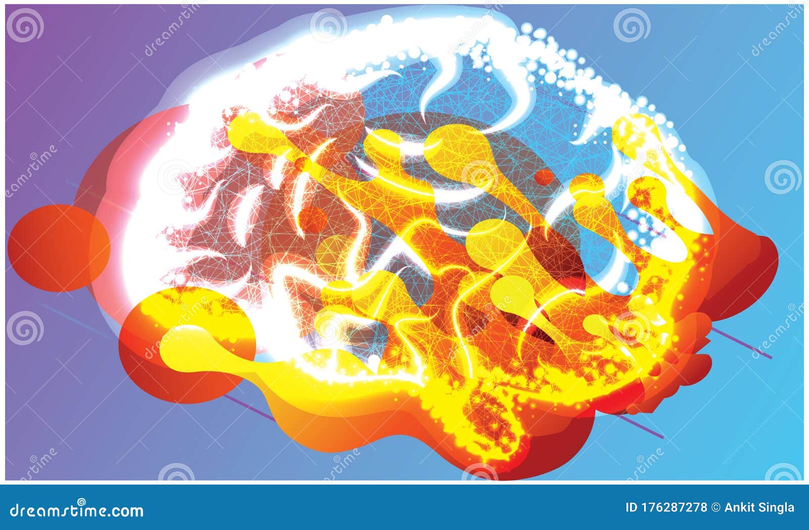 Sharp Mind Waves on Abstract Background Stock Vector - Illustration of ...