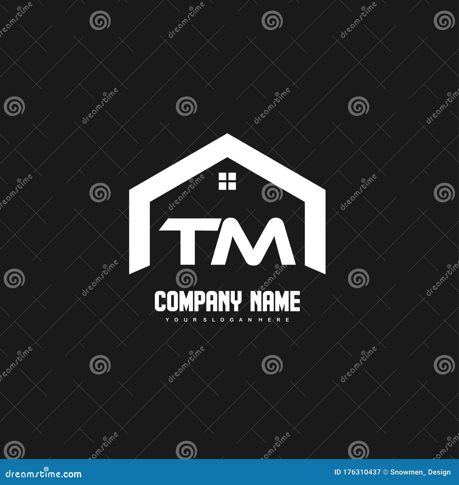 Initial Letters Construction Logo Design Vector Stock Vector ...