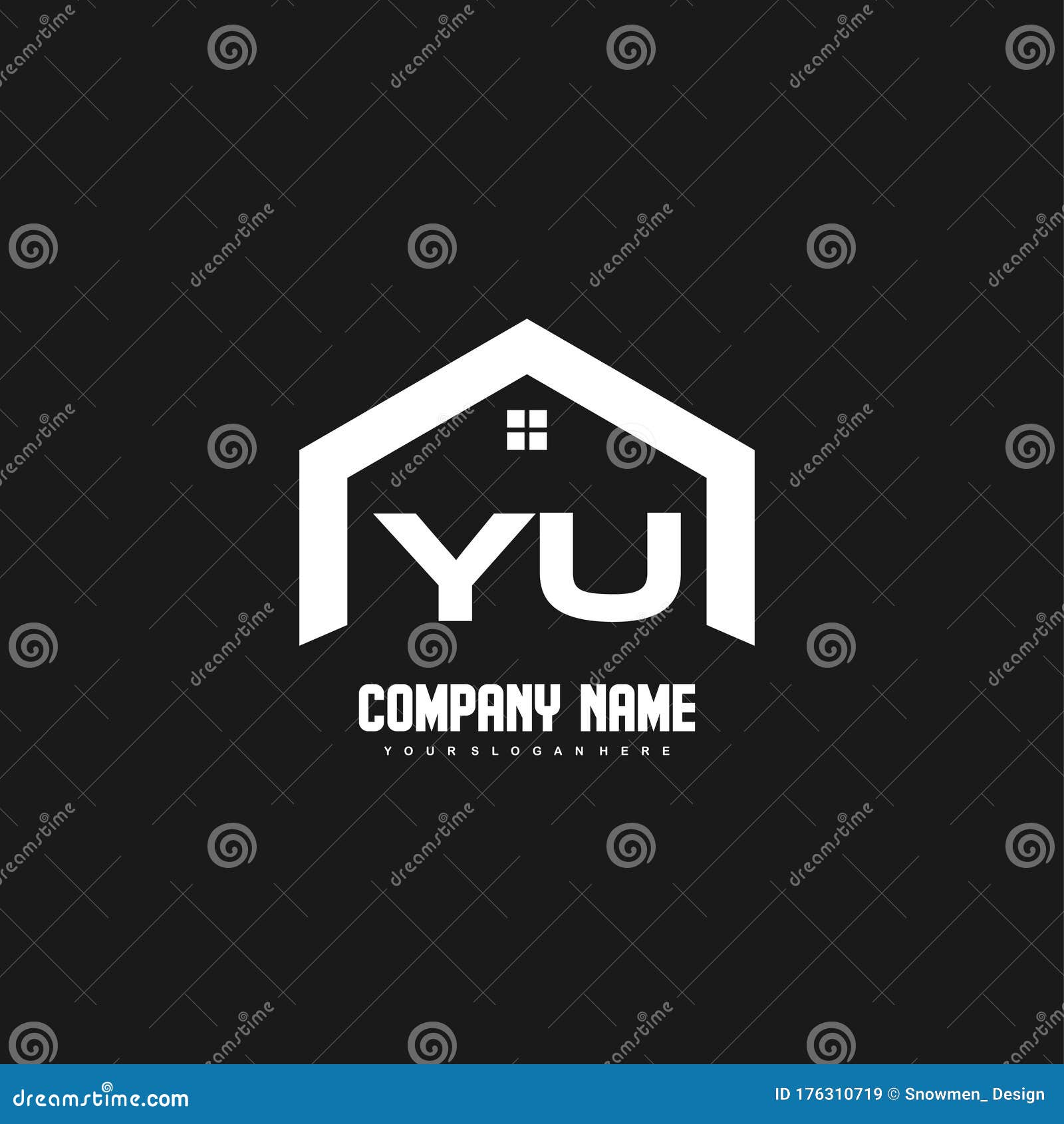 Initial Letters Construction Logo Design Vector Stock Vector ...