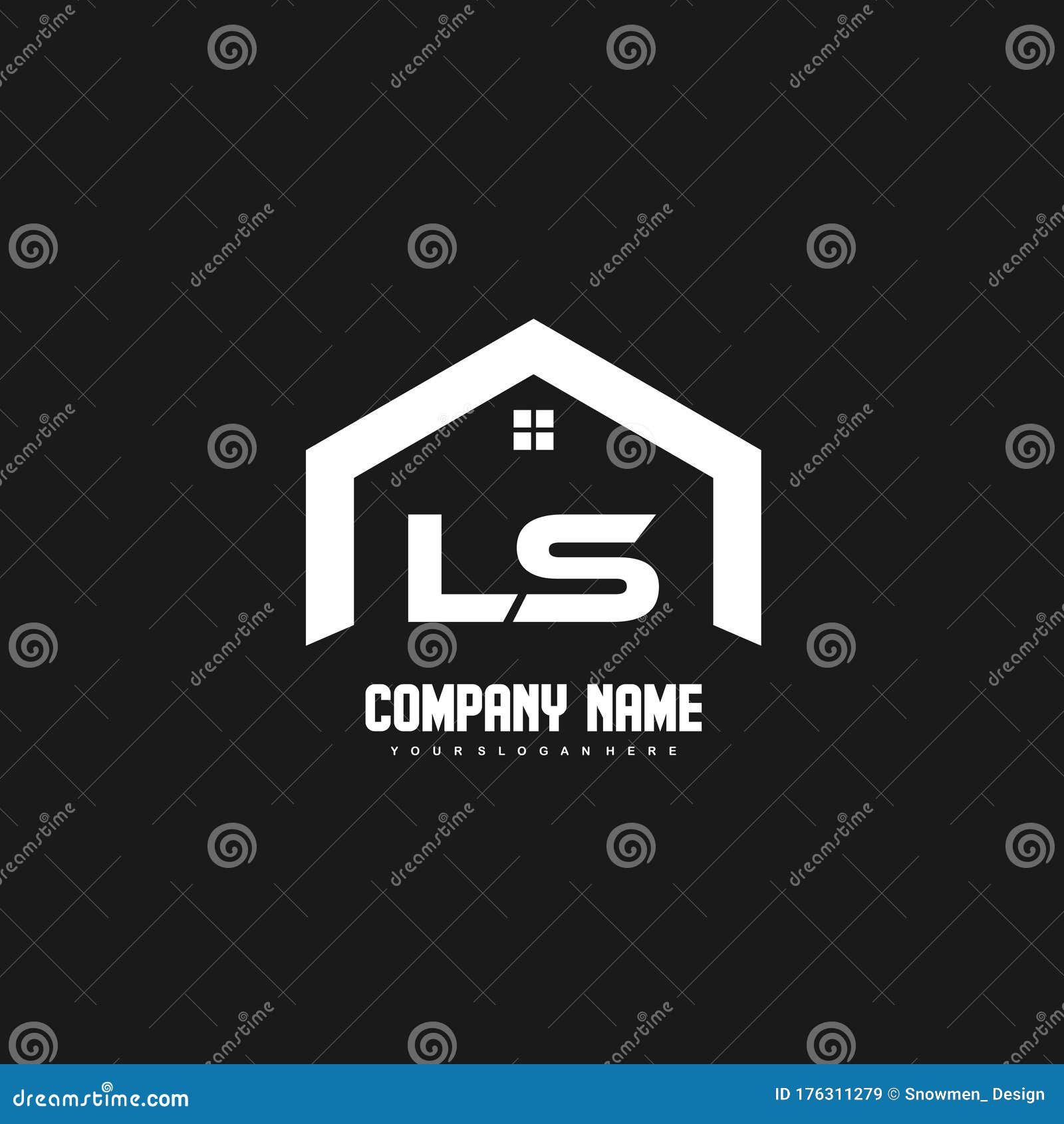 Initial Letters Construction Logo Design Vector Stock Vector ...