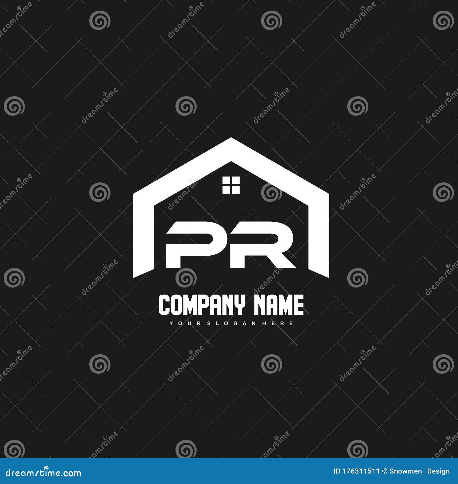 Initial Letters Construction Logo Design Vector Stock Vector ...