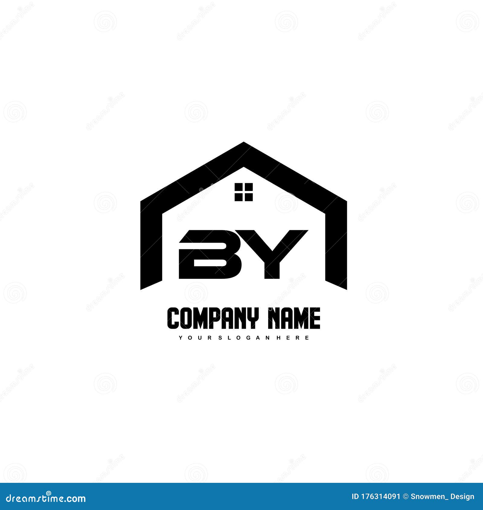 Initial Letters Construction Logo Design Vector Stock Vector ...