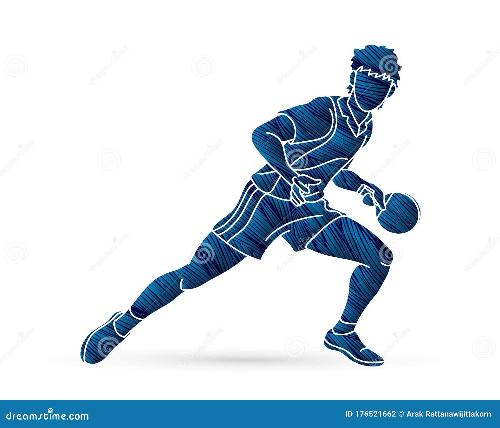 Ping Pong Player, Table Tennis Action Cartoon Graphic Stock Vector ...