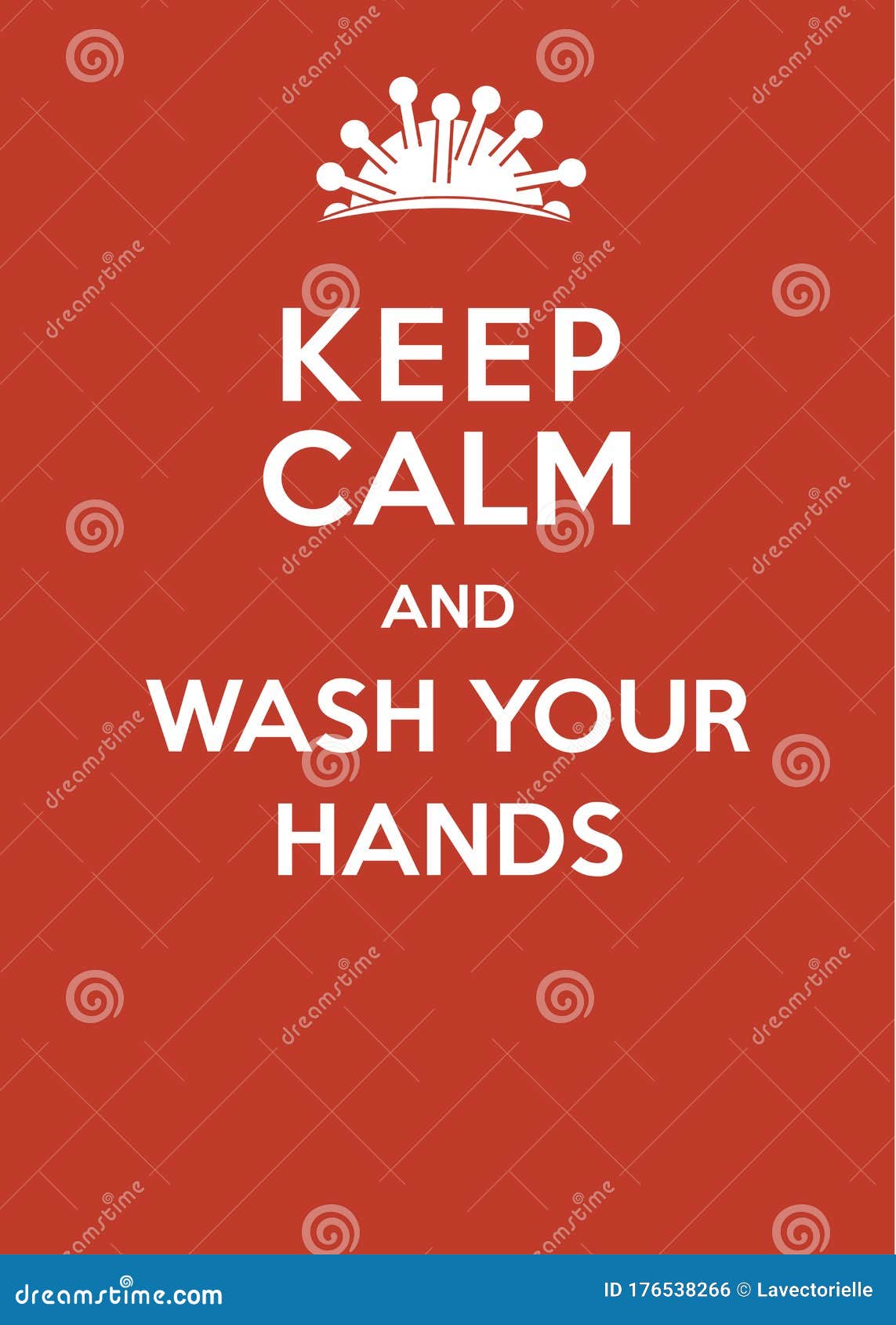 Keep Calm and Wash Your Hands Stock Vector - Illustration of advice ...