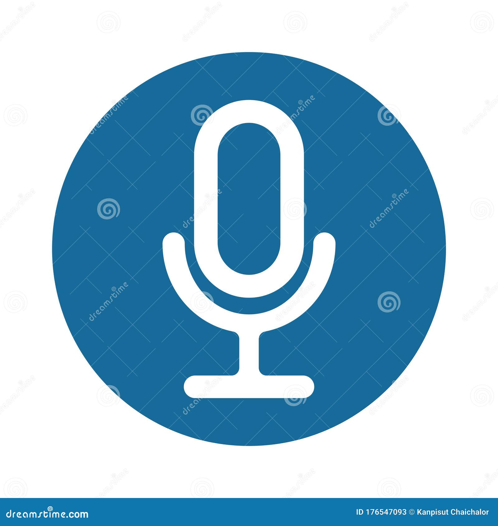 Microphone Icon Vector. Voice Icon Symbol Illustration. Microphone for ...