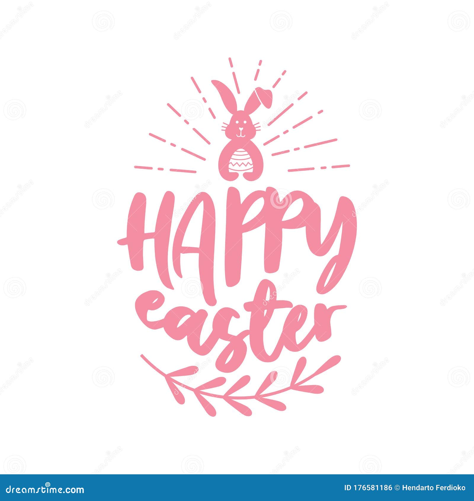 Happy Easter Letter Logo Icon Vector Background Stock Vector ...