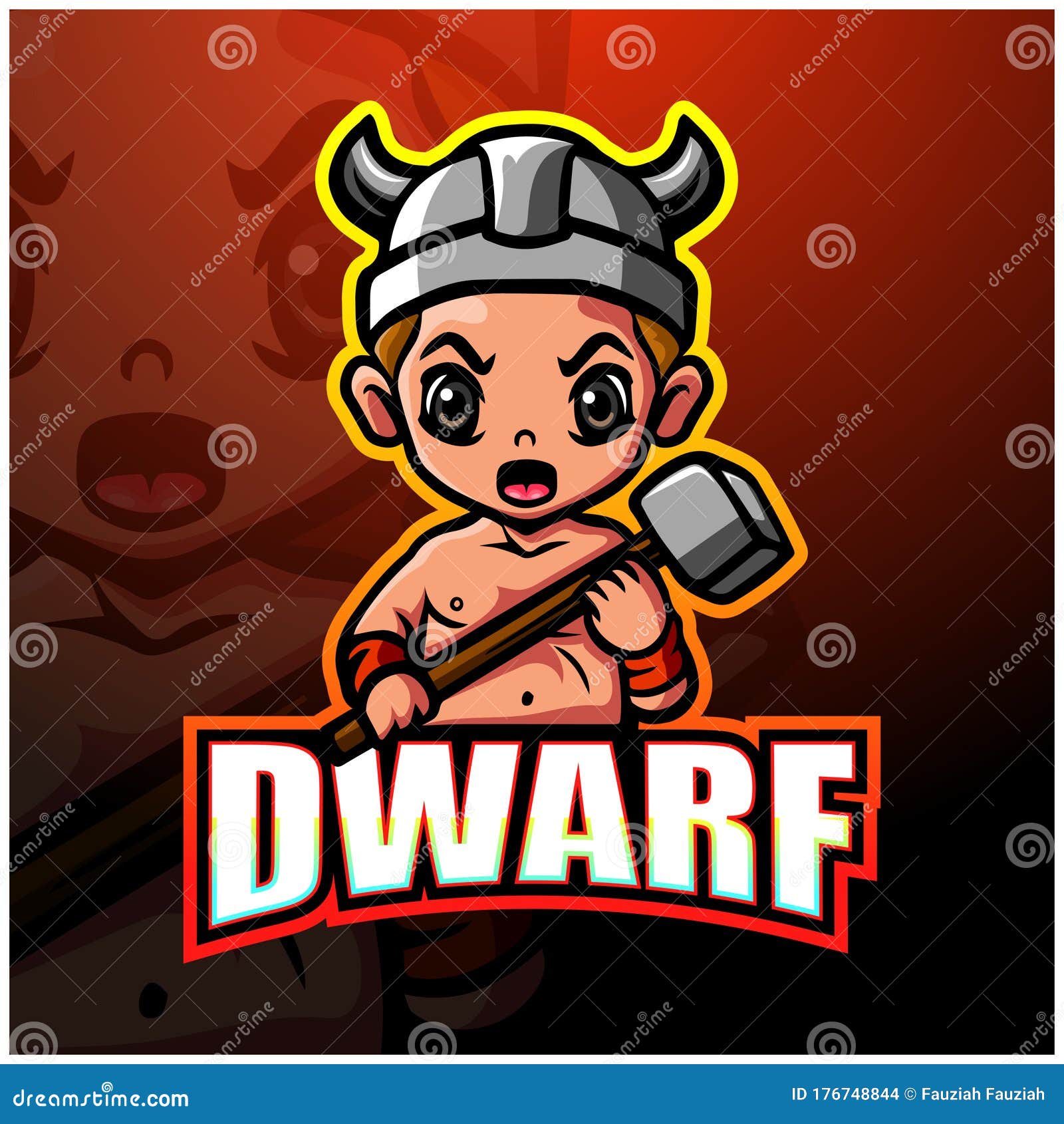 Dwarf Logo Design Vector Tamplate | CartoonDealer.com #164497432