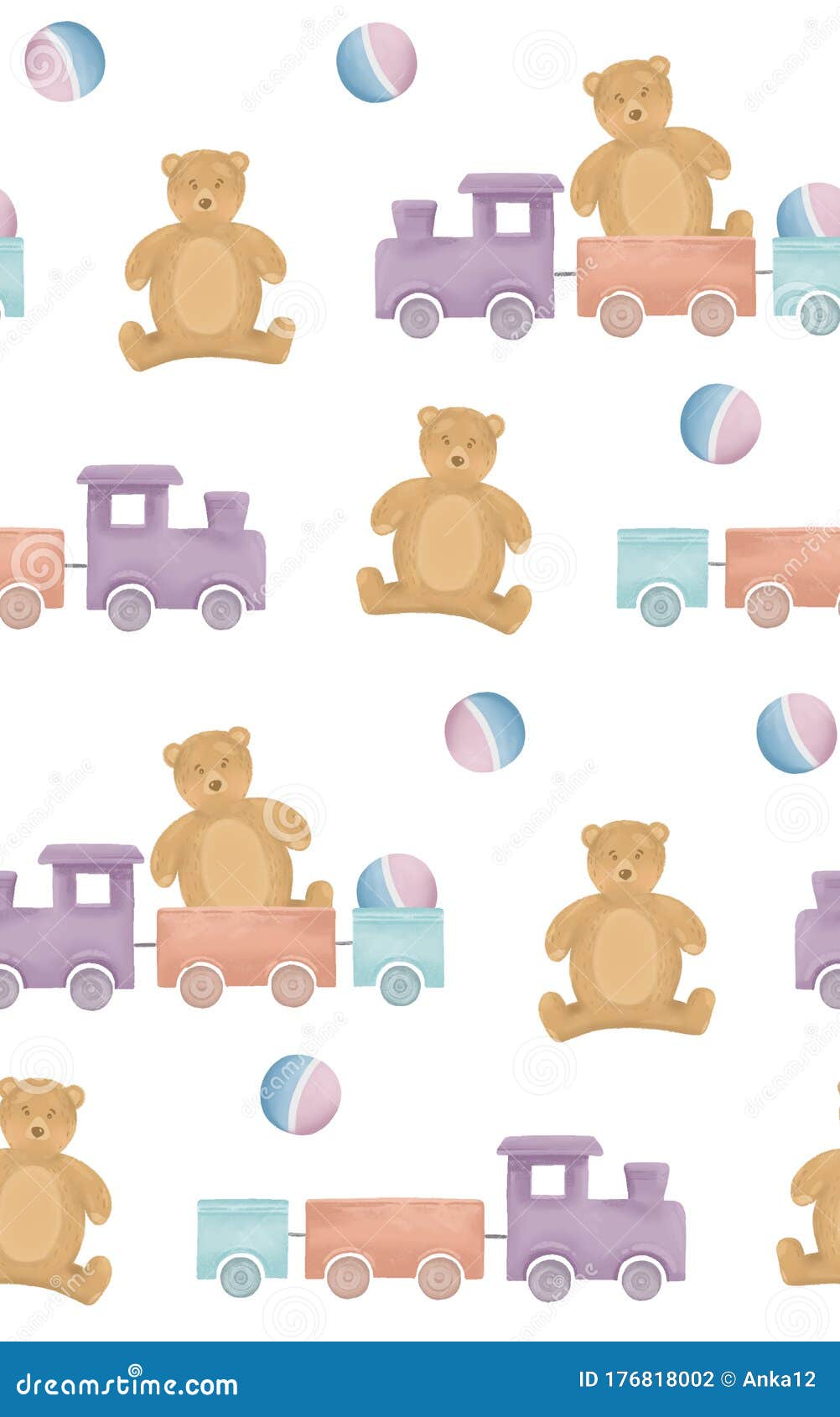 Kids Toy Illustration. Cute Baby Pattern Editorial Photography ...