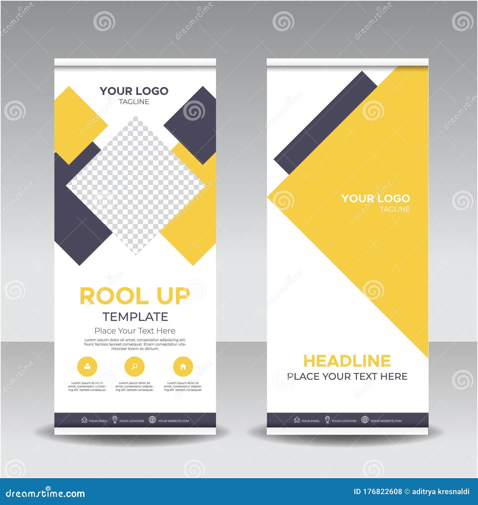 Vertical Banner Design Signboard Advertising, Easy Editable Can Be Used ...