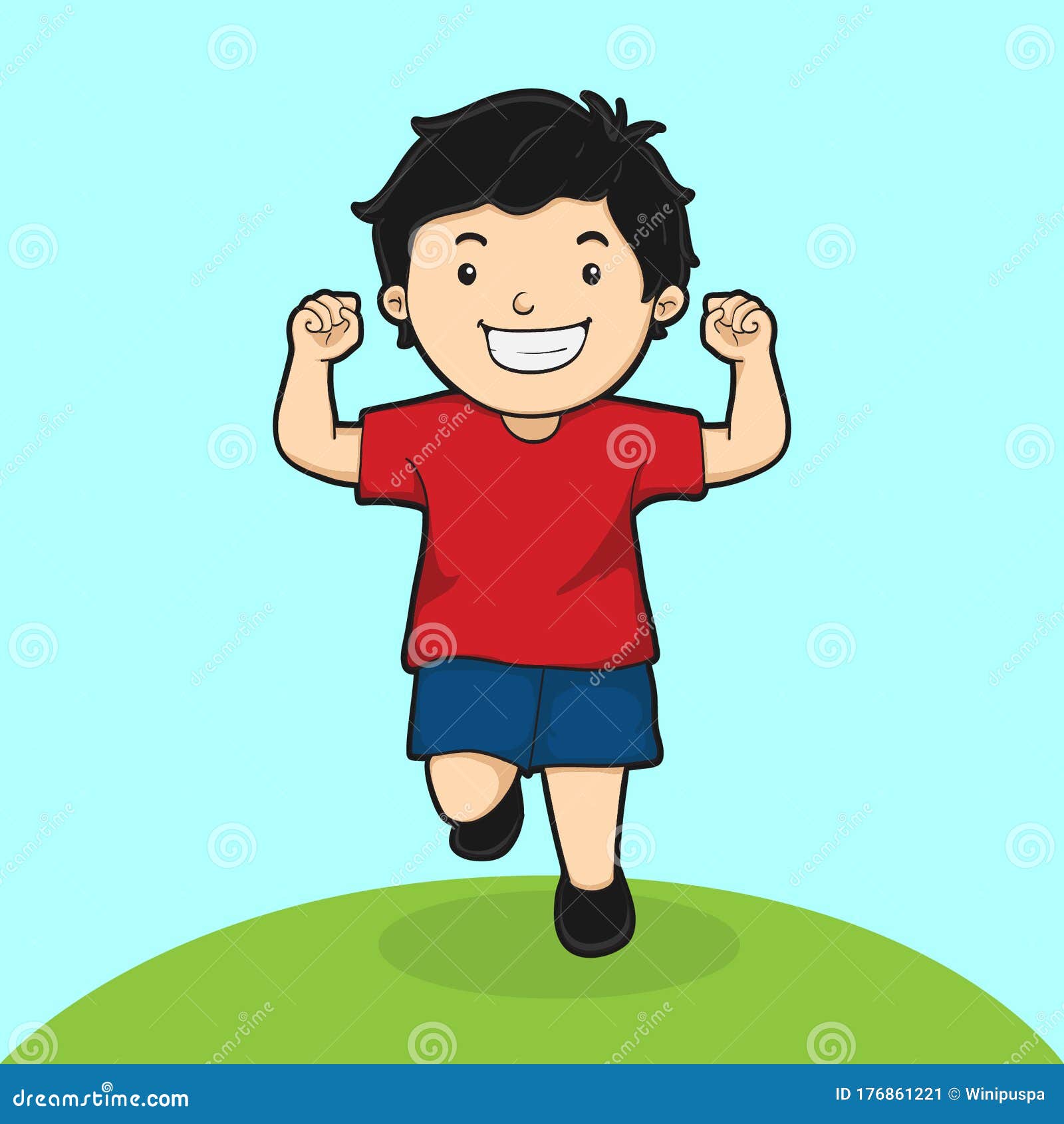 Healthy Boy Cartoon
